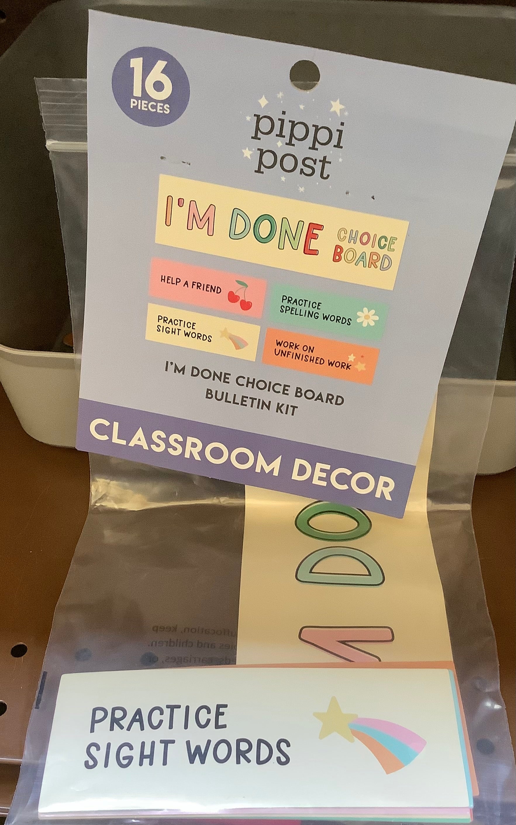 Pippi Post I'm Done Choice Bulletin Board Kit, Teacher Supplies ...