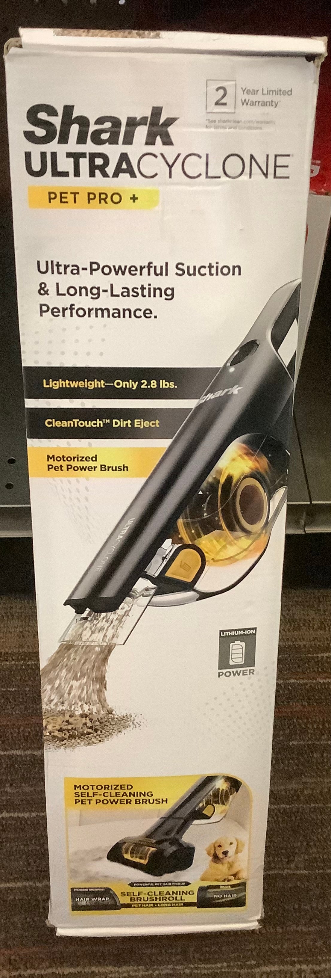 Shark UltraCyclone Pet Pro+ Cordless Handheld Vacuum - Black: Car Vacu ...