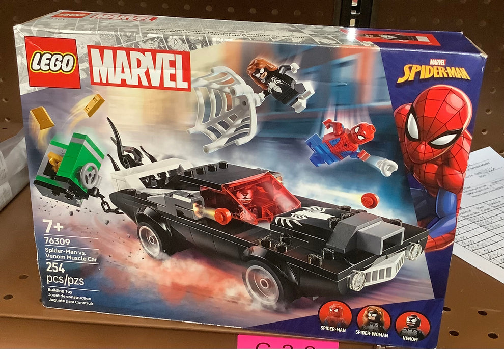 LEGO Marvel Spider-Man vs. Venom Muscle Car Building Toy with 3 Minifi ...