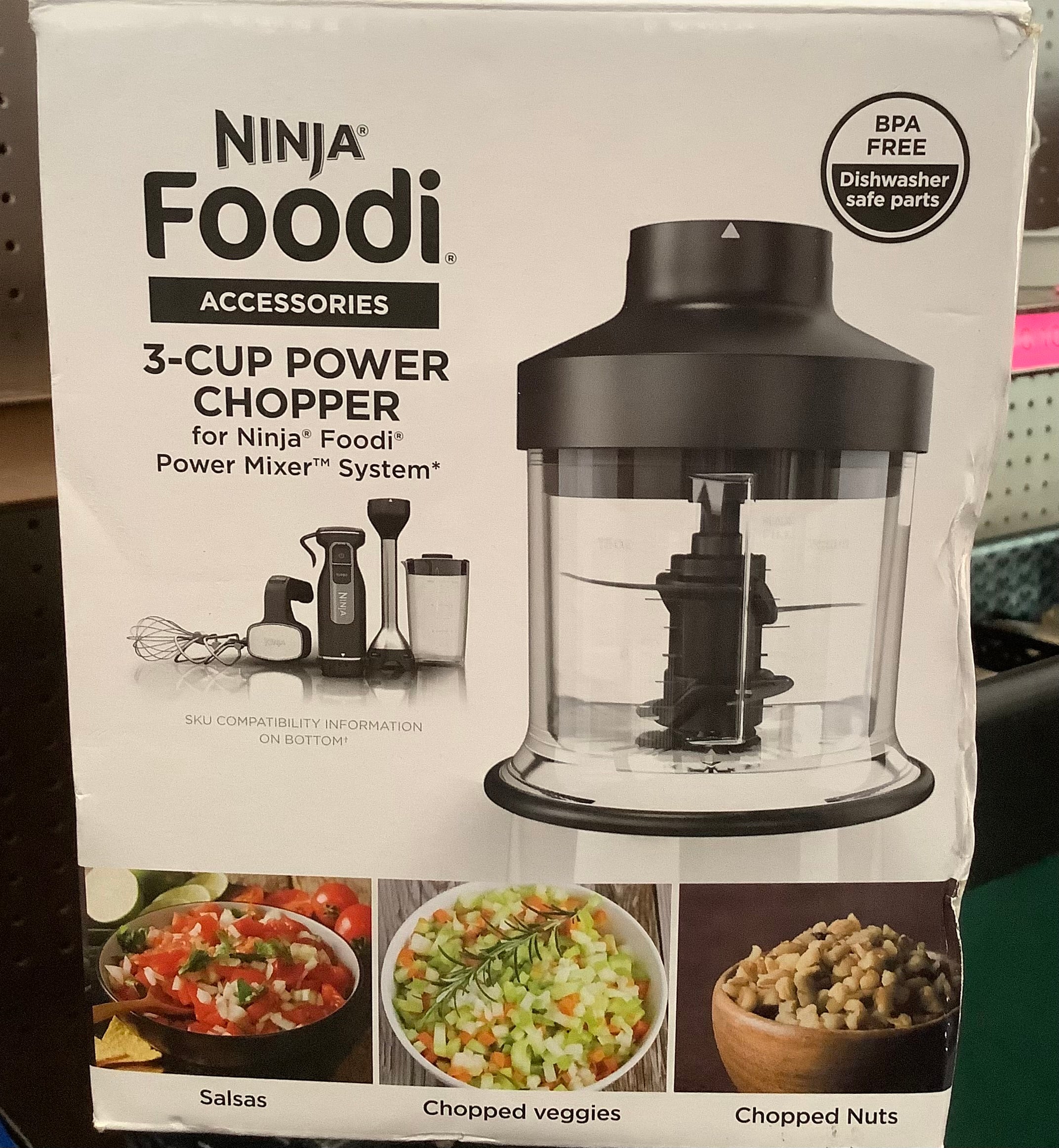 Ninja Foodi 3c Power Chopper for Power Mixer System CI100 Series - Bla ...