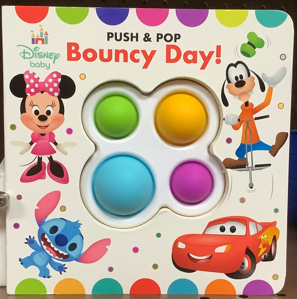 Disney Baby: Bouncy Day! Push & Pop - by Pi Kids (Board Book ...