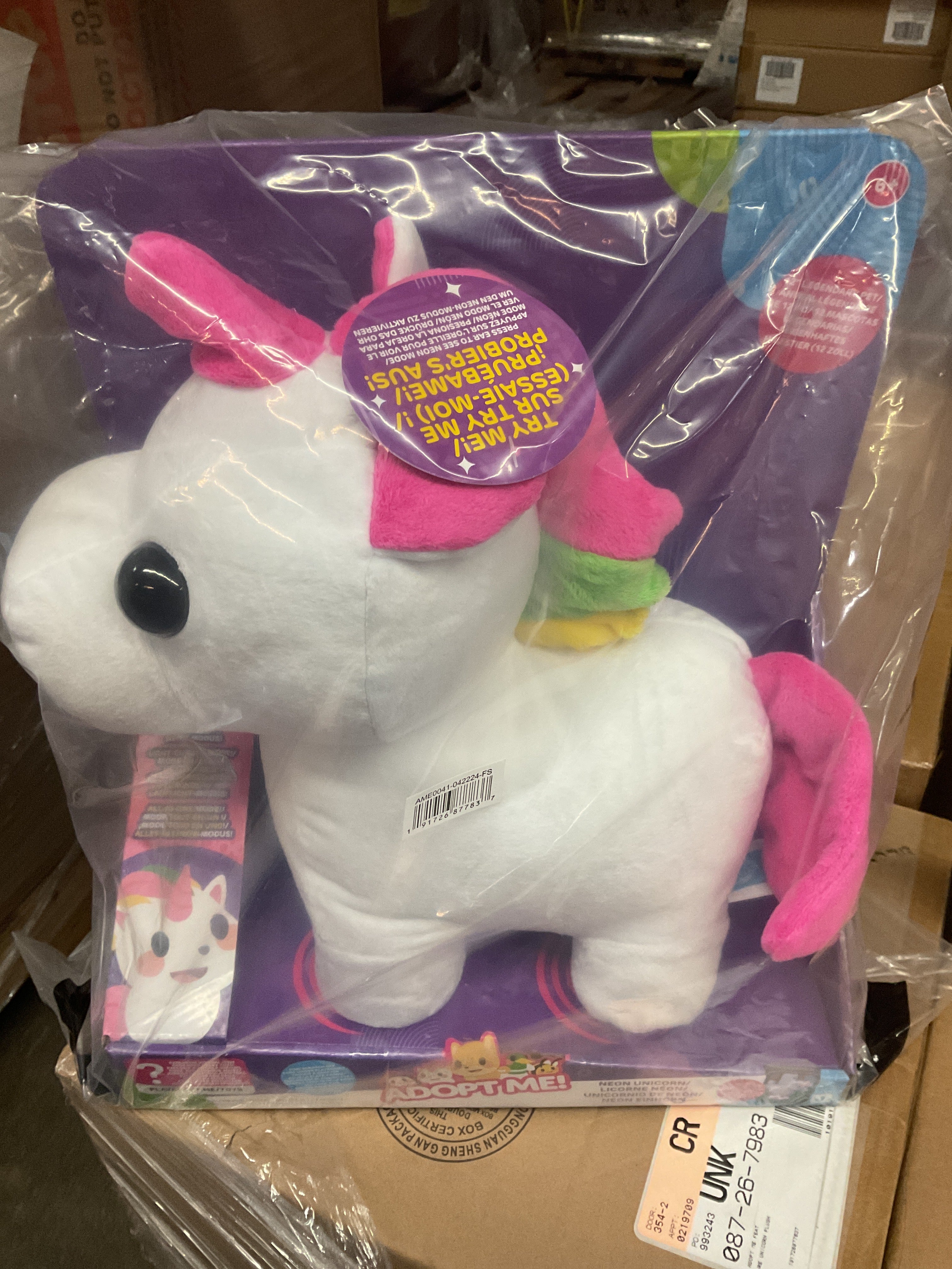 Adopt Me! Light-Up Neon Unicorn 12" Plush Toy – Discount 70 Online