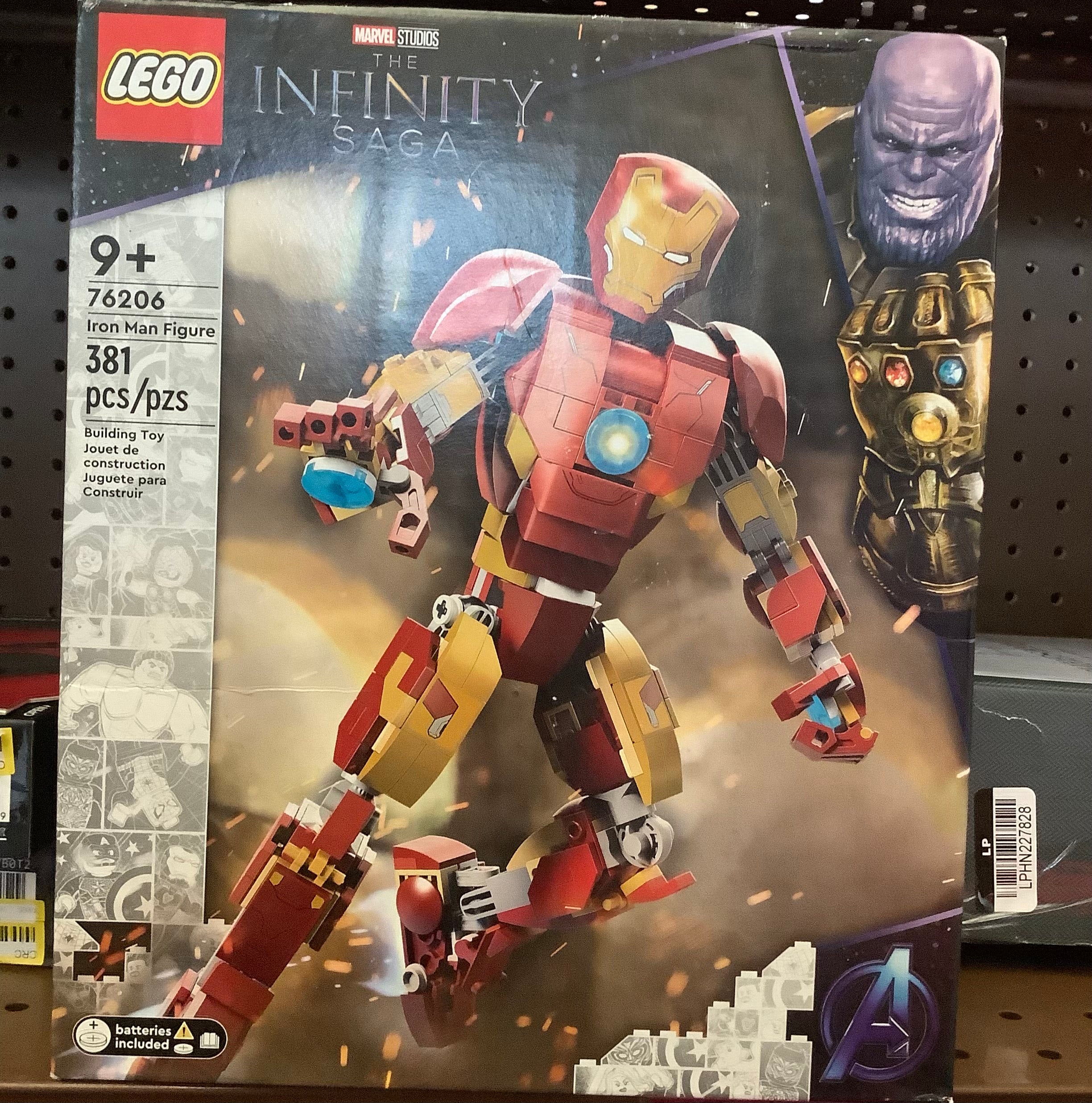 LEGO Marvel Iron Man Figure 76206 Collectible Buildable Toy, Kids Bedr ...