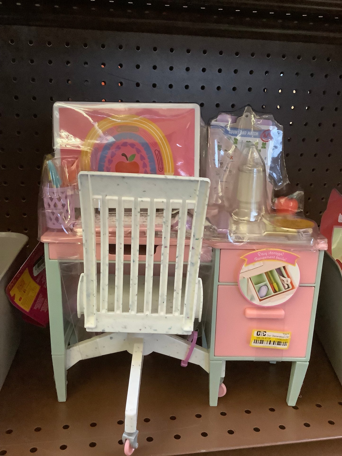 Our Generation Class in Session Teacher's School Desk & Chair Set with ...