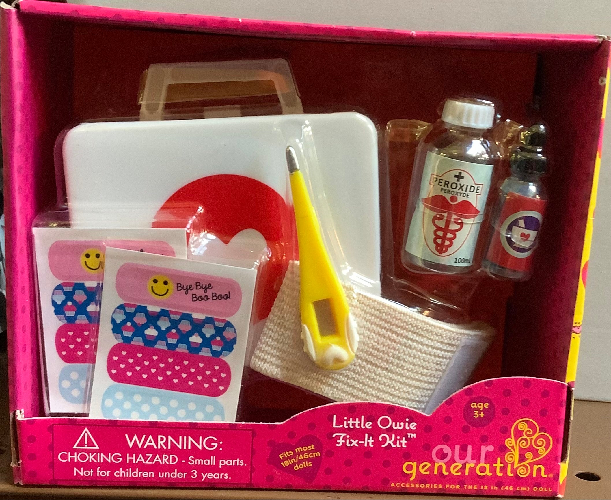 Our Generation Little Owie Fix-It Kit Medical Accessory Set for 18" Do ...