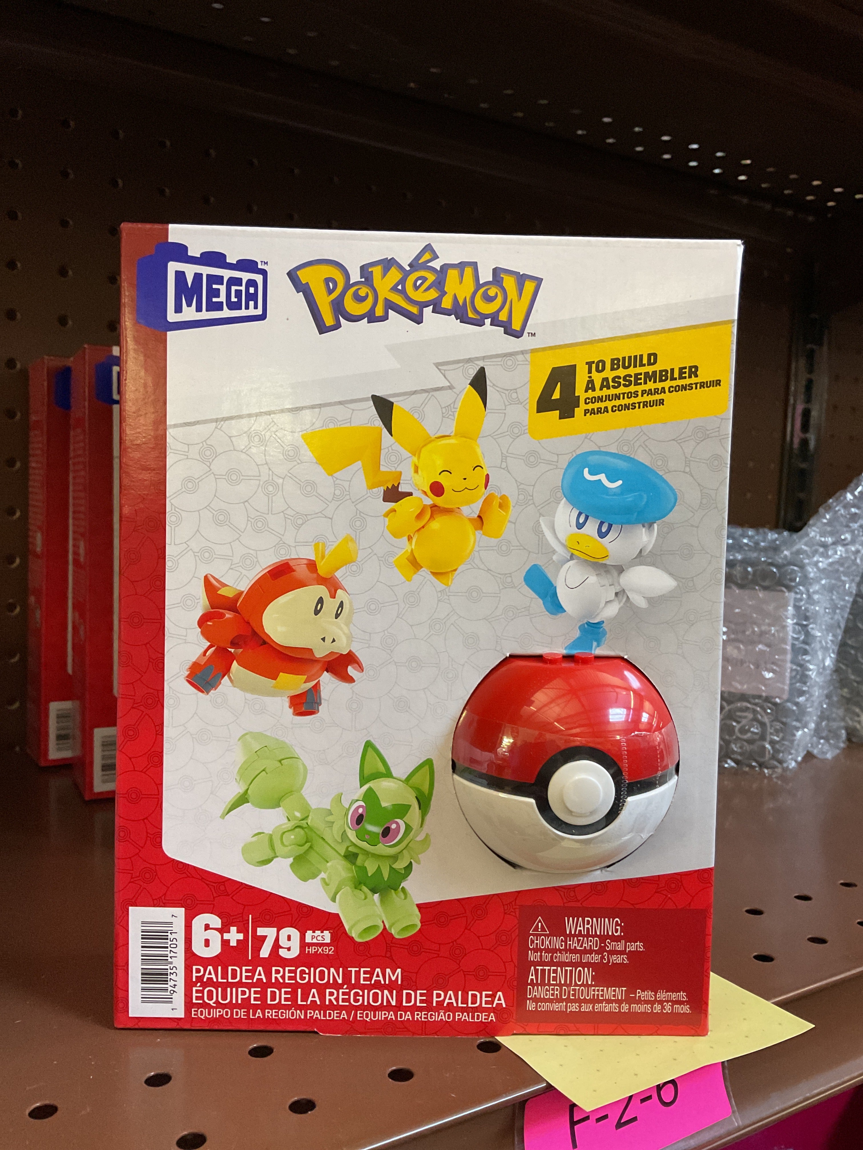 MEGA Pokemon Paldea Region Team Building Toy Kit - 79pcs – Discount 70 ...