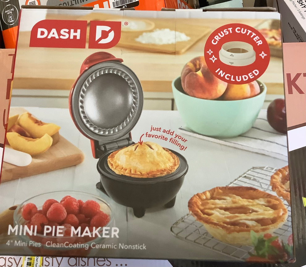 Dash Mini Pie Maker With Dough Cutter. Dual Non-stick Pie Plates ...