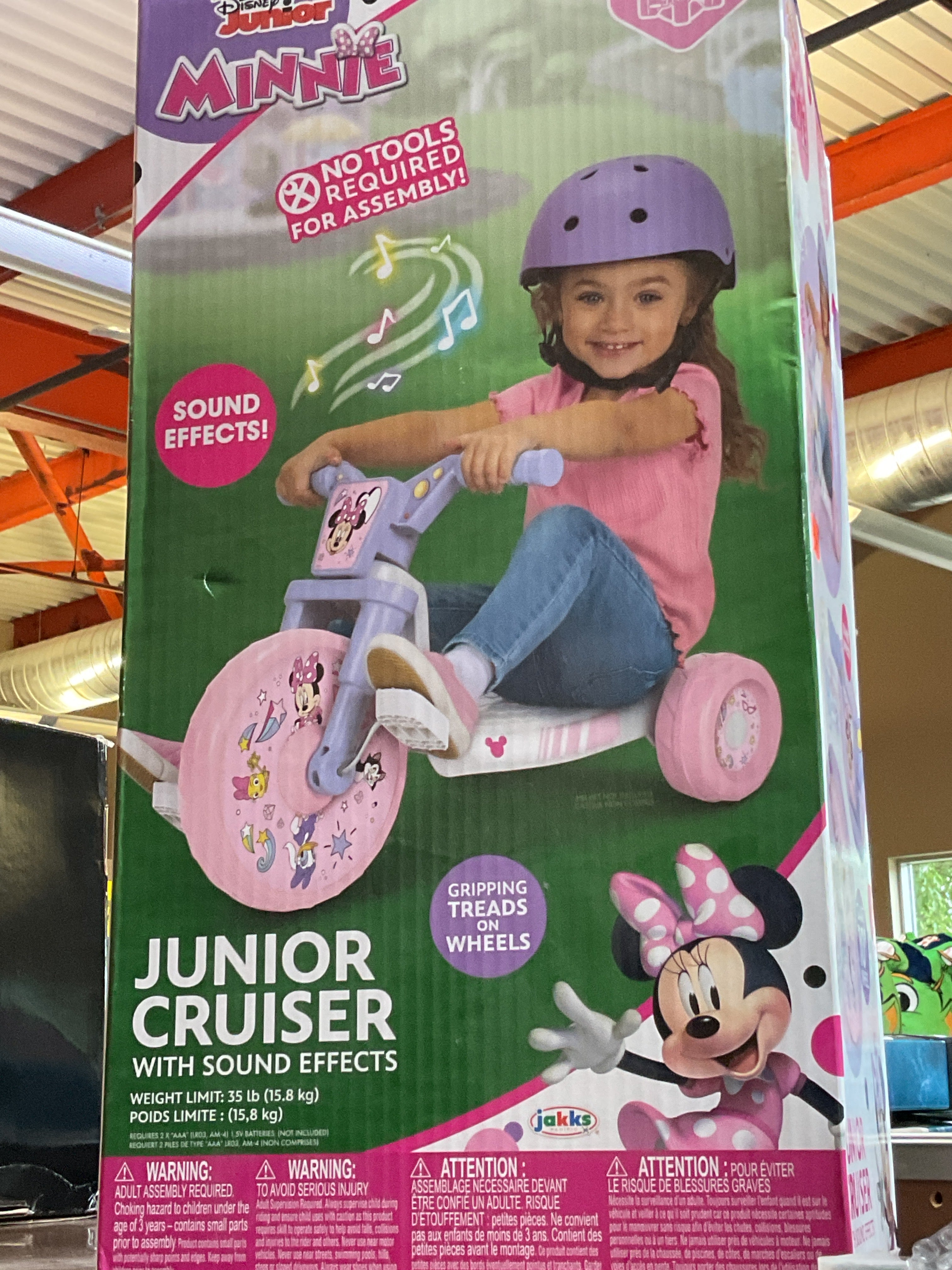 Minnie Mouse 10" Fly Wheel Kids' Tricycle with Electronic Sound - Pink ...