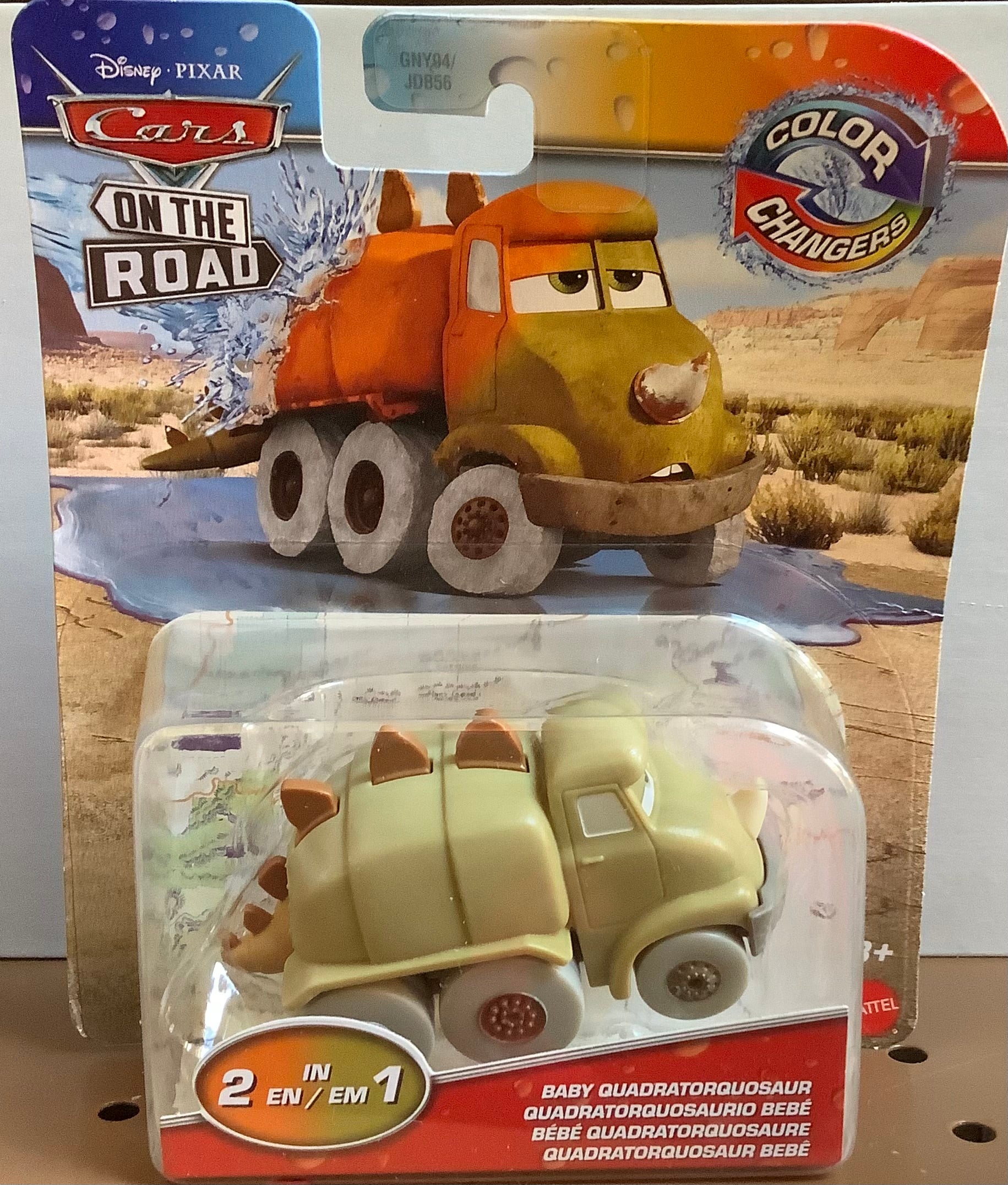 Disney Pixar Cars On The Road Color Changers Baby Quadratorquosaur Din ...