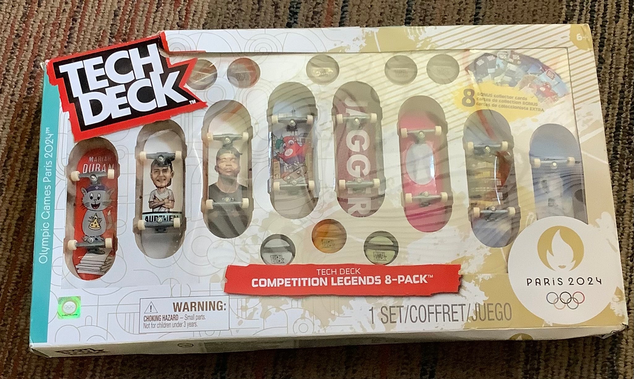 Tech Deck, Competition Legends Olympic Games Paris 2024 Fingerboard 8 ...