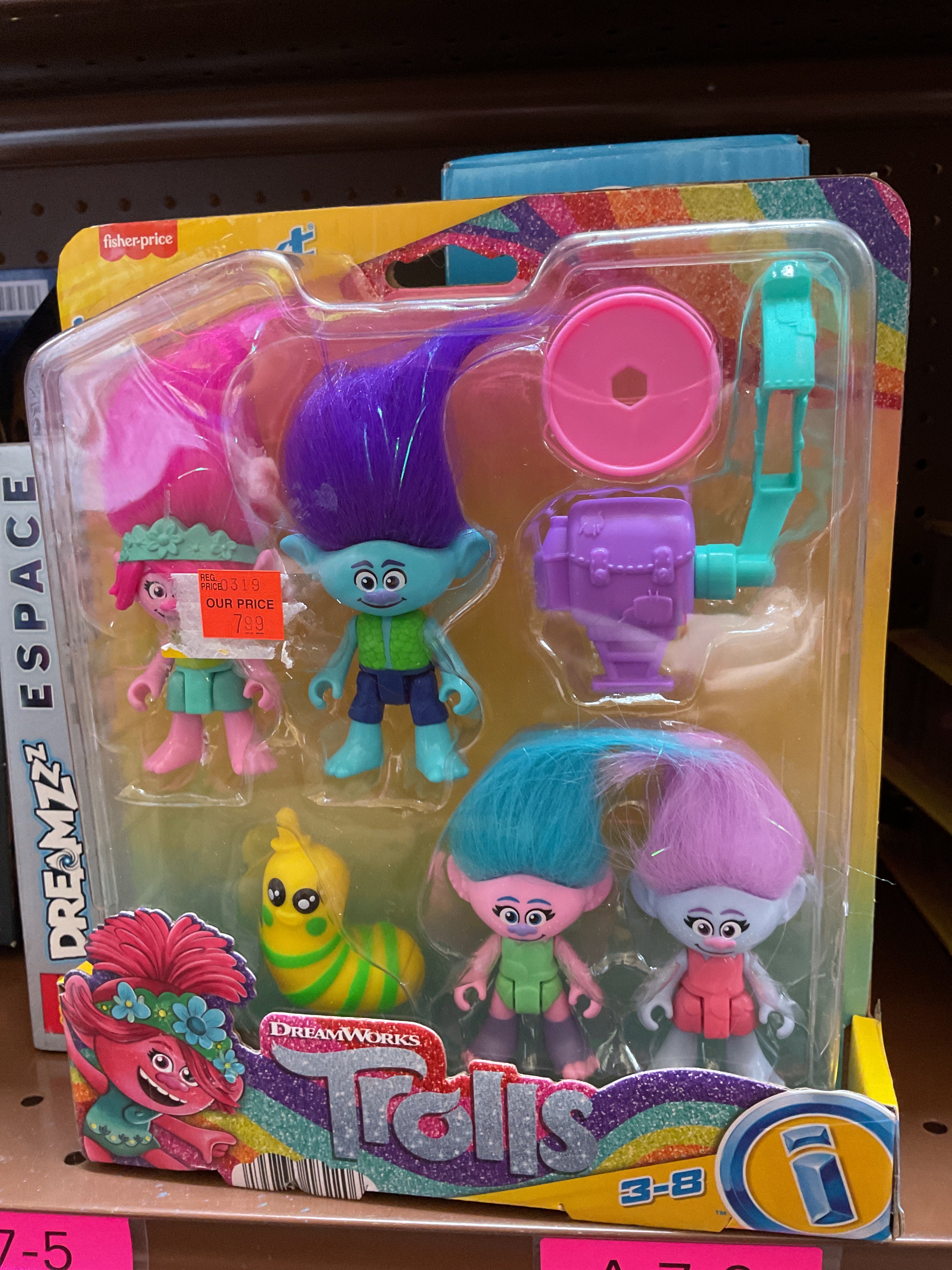 (CLEARANCE) Imaginext DreamWorks Trolls Figure Multipack Playset - 7pc ...