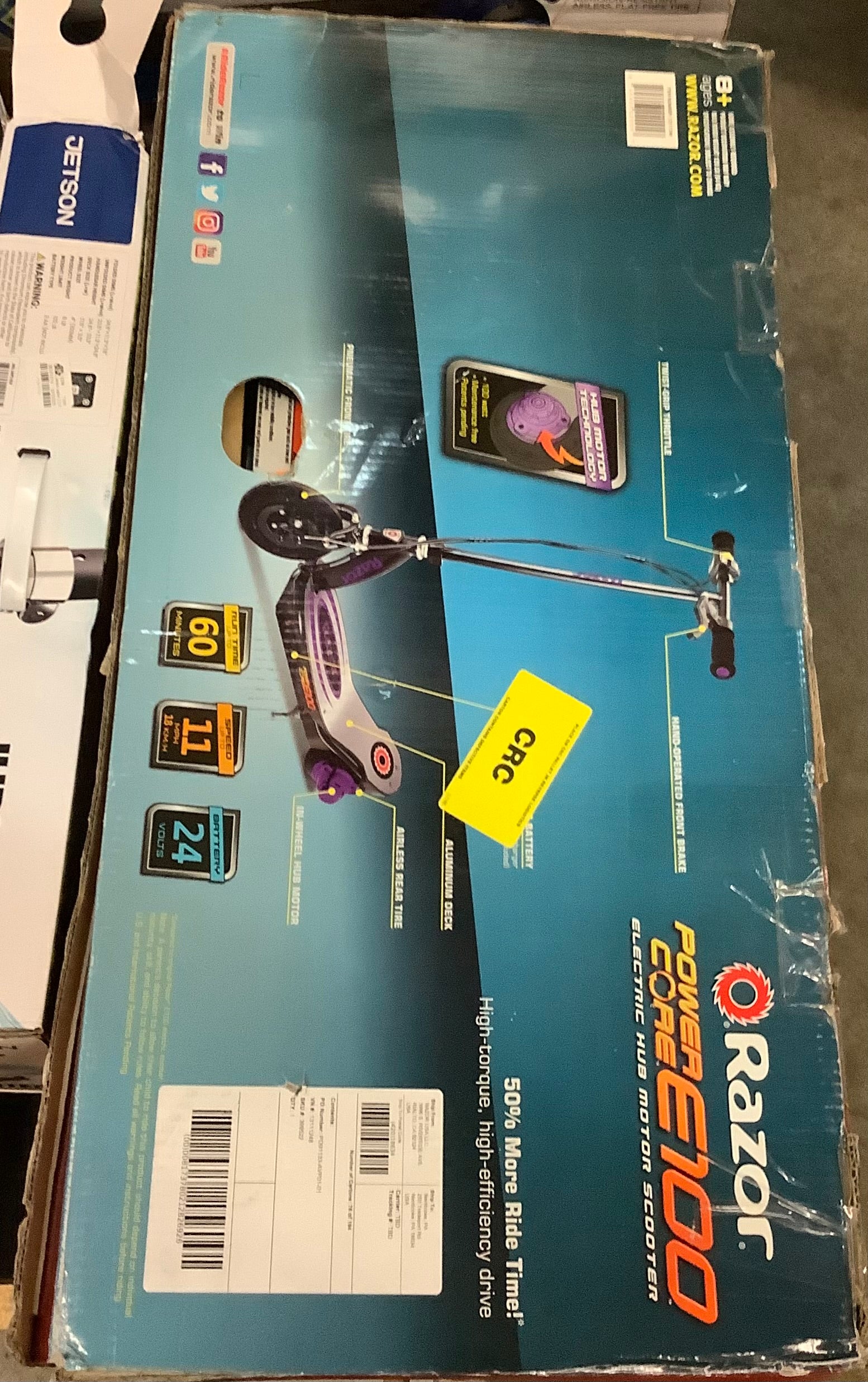 Razor Power Core E100 Electric Scooter with Aluminum Deck, Hand Operat ...