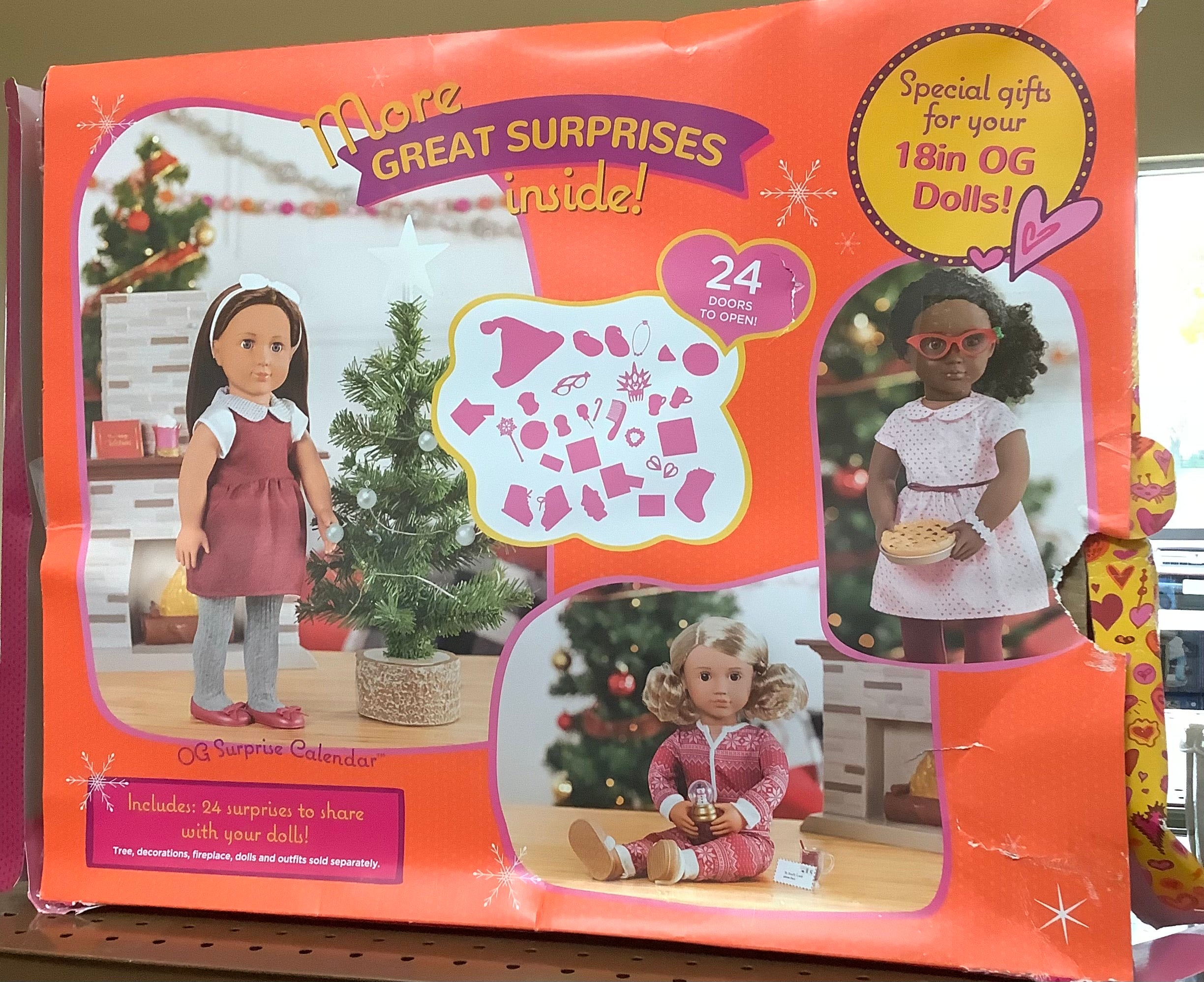 Our Generation Holiday Surprise Advent Calendar for 18" Dolls ...