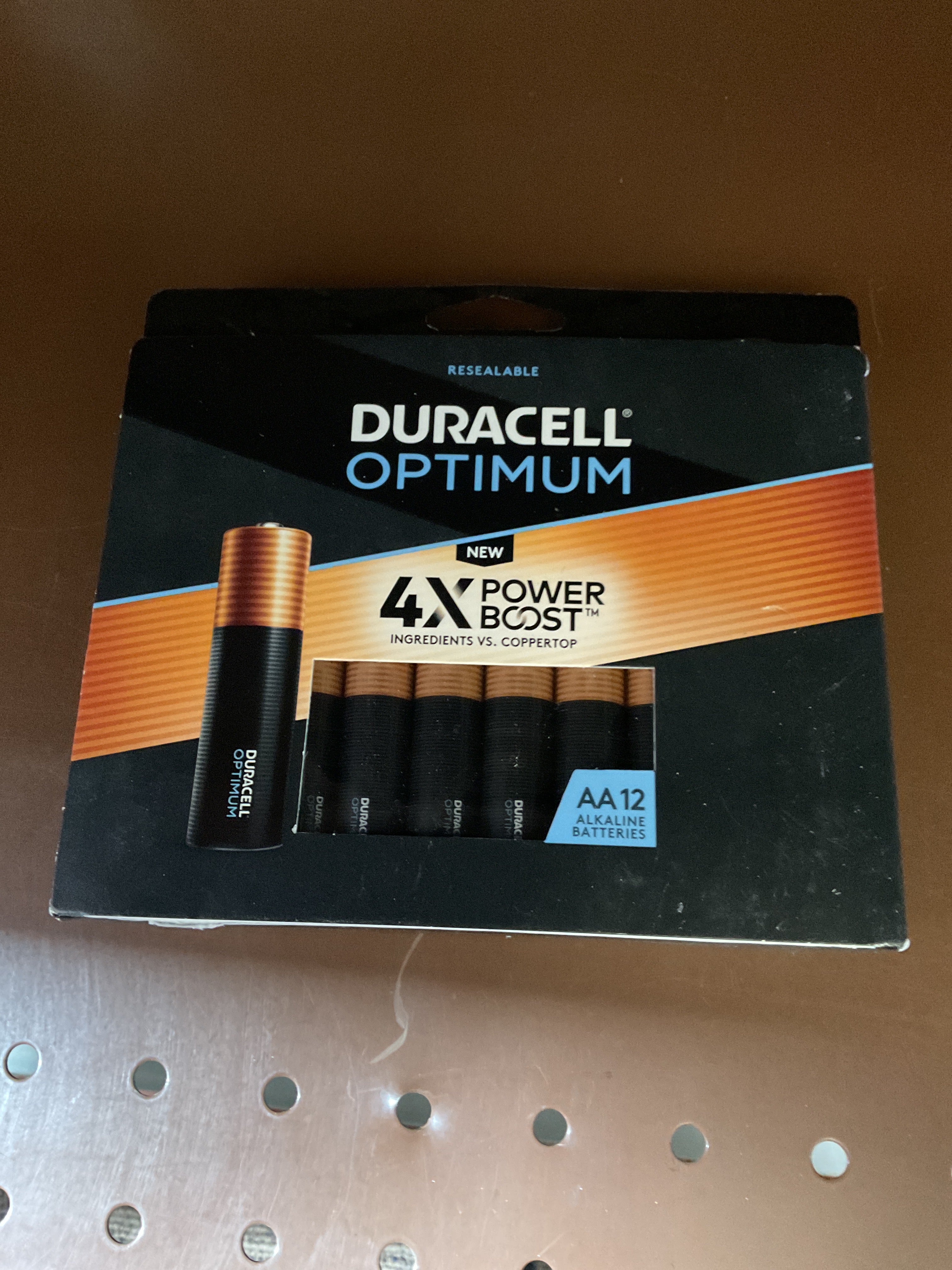 Duracell Optimum AA Batteries - 12pk Alkaline Battery with Resealable ...