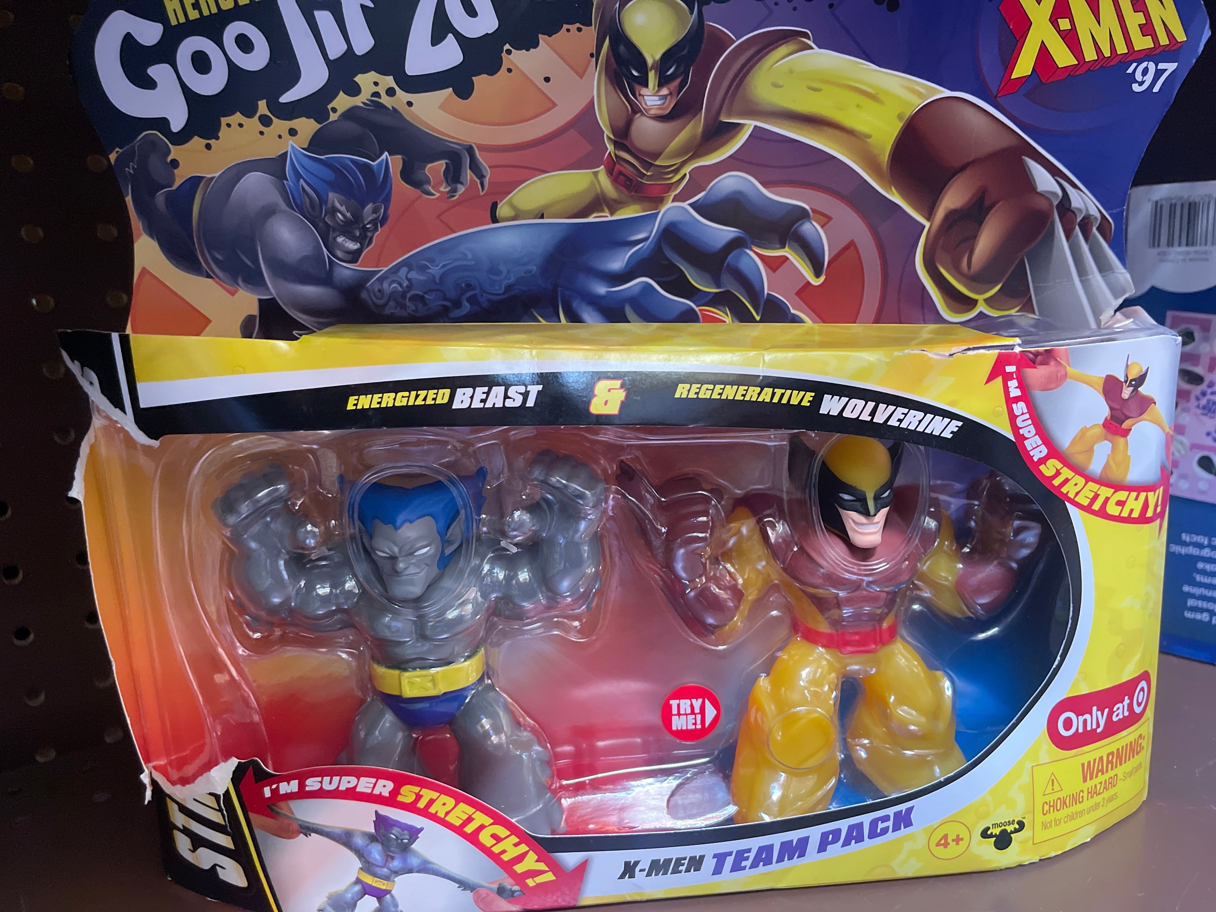 Heroes of Goo Jit Zu X-Men '97 Beast vs Wolverine Figure Set - 2pk ...
