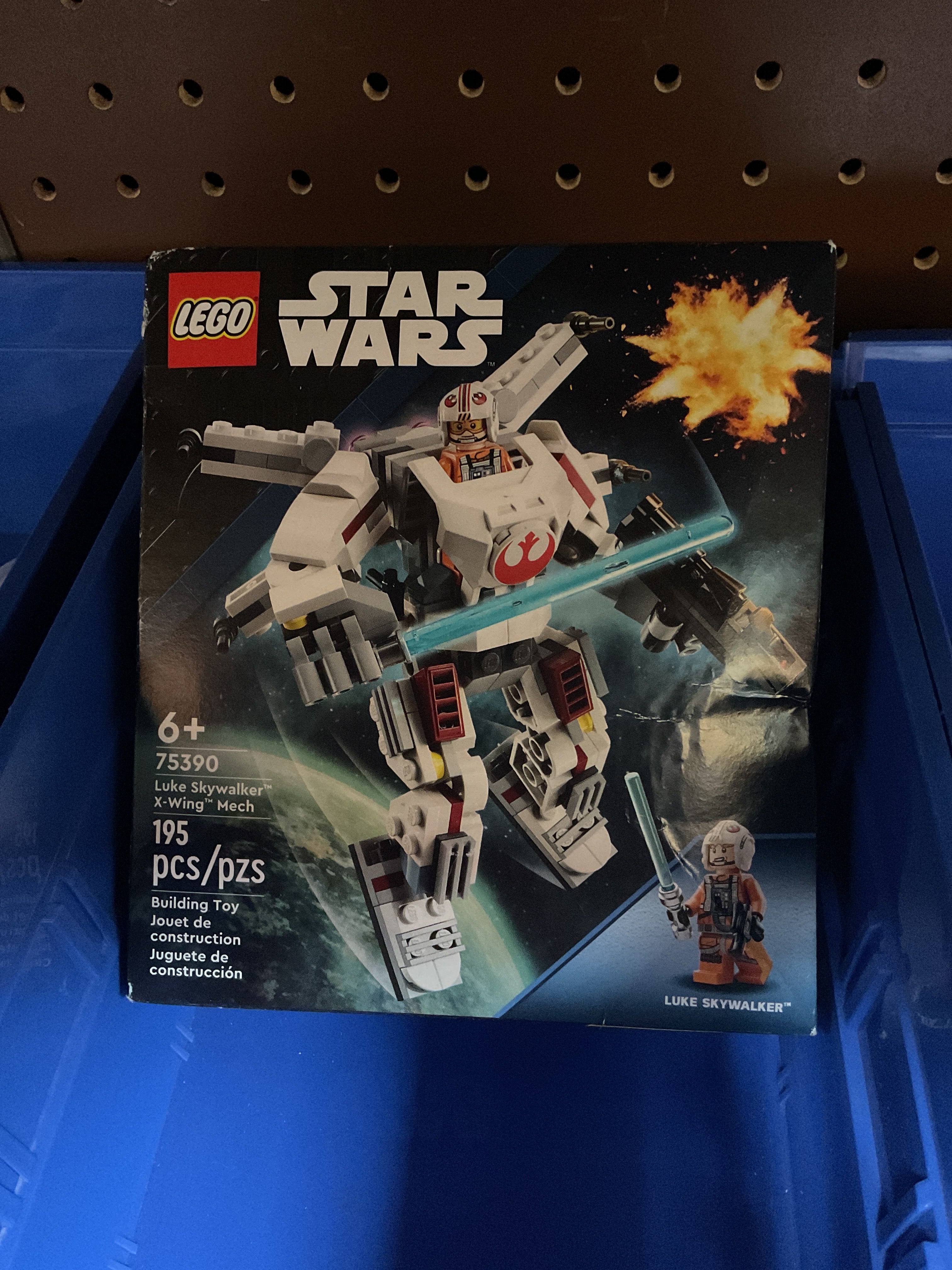 LEGO Star Wars Luke Skywalker X-Wing Mech Buildable Action Figure 7539 ...
