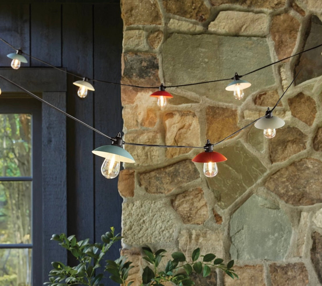 10ct LED Wired Indoor/Outdoor Metal Shade String Lights – Discount 70 ...