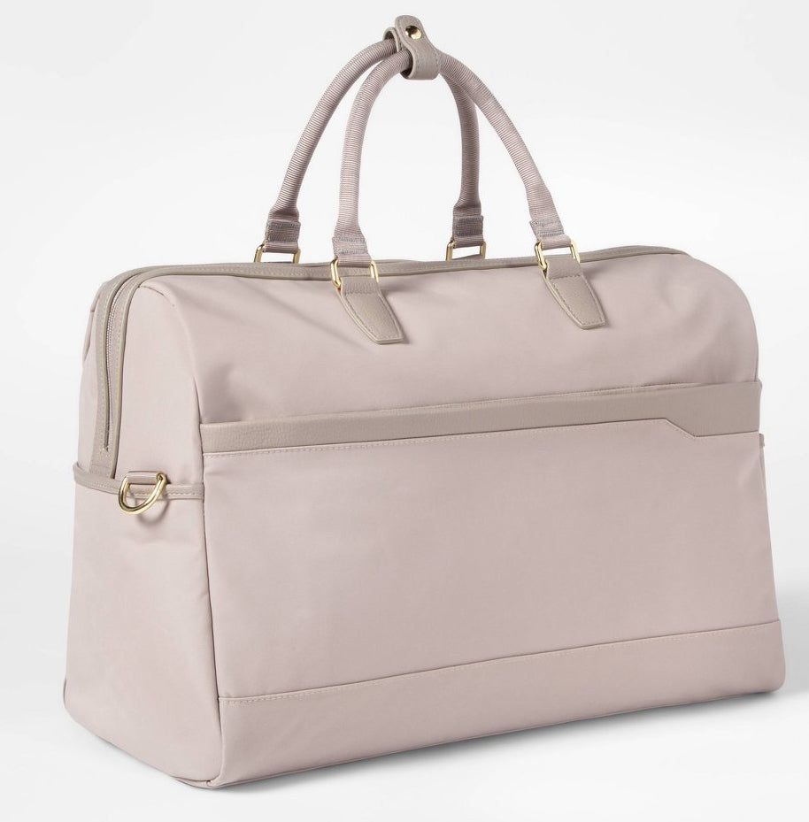 Signature Weekender Bag Taupe - Structured Carry-On Luggage – Discount ...