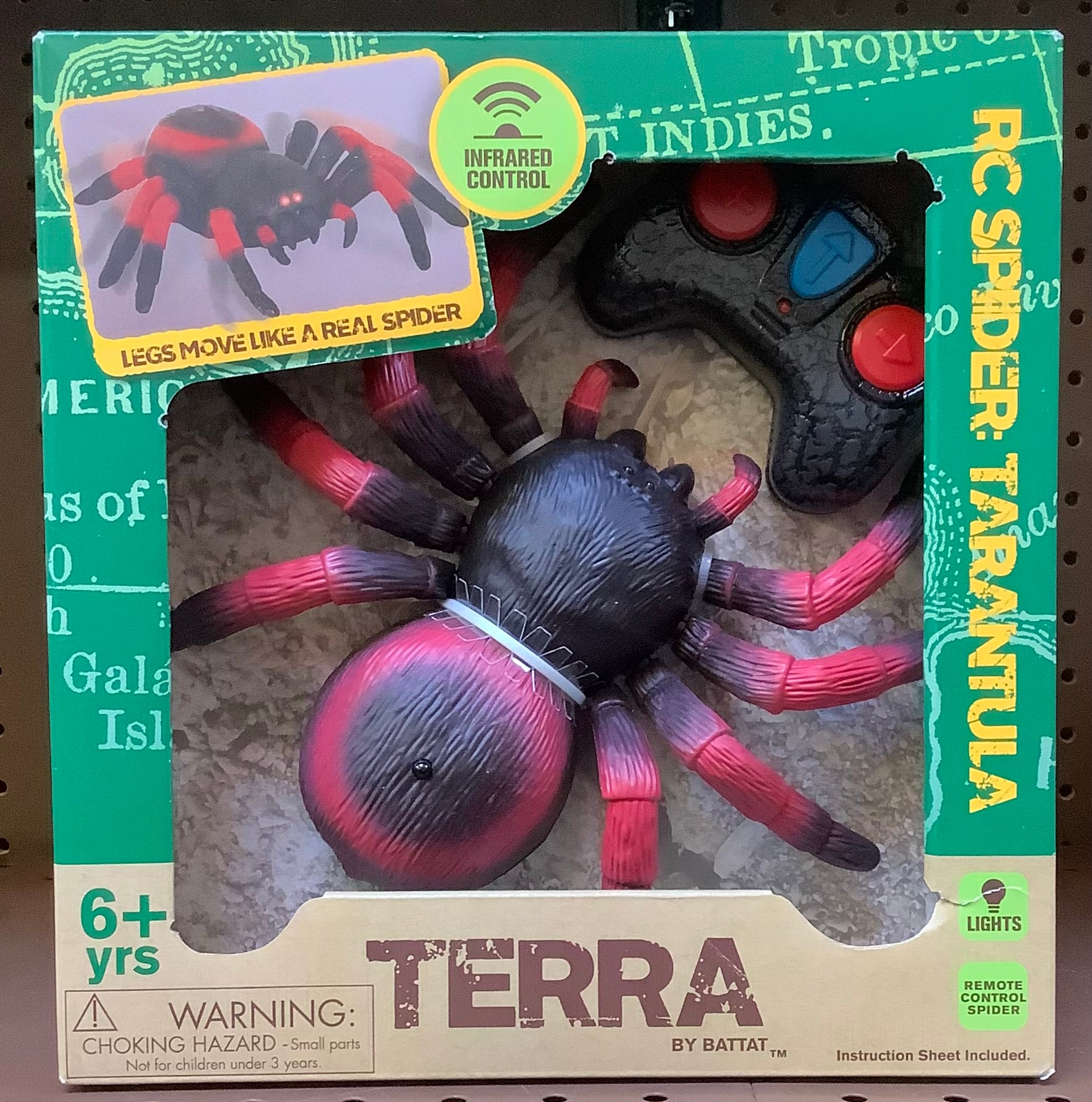 Terra by Battat - Remote Control Infrared Light-Up Spider - Tarantula ...