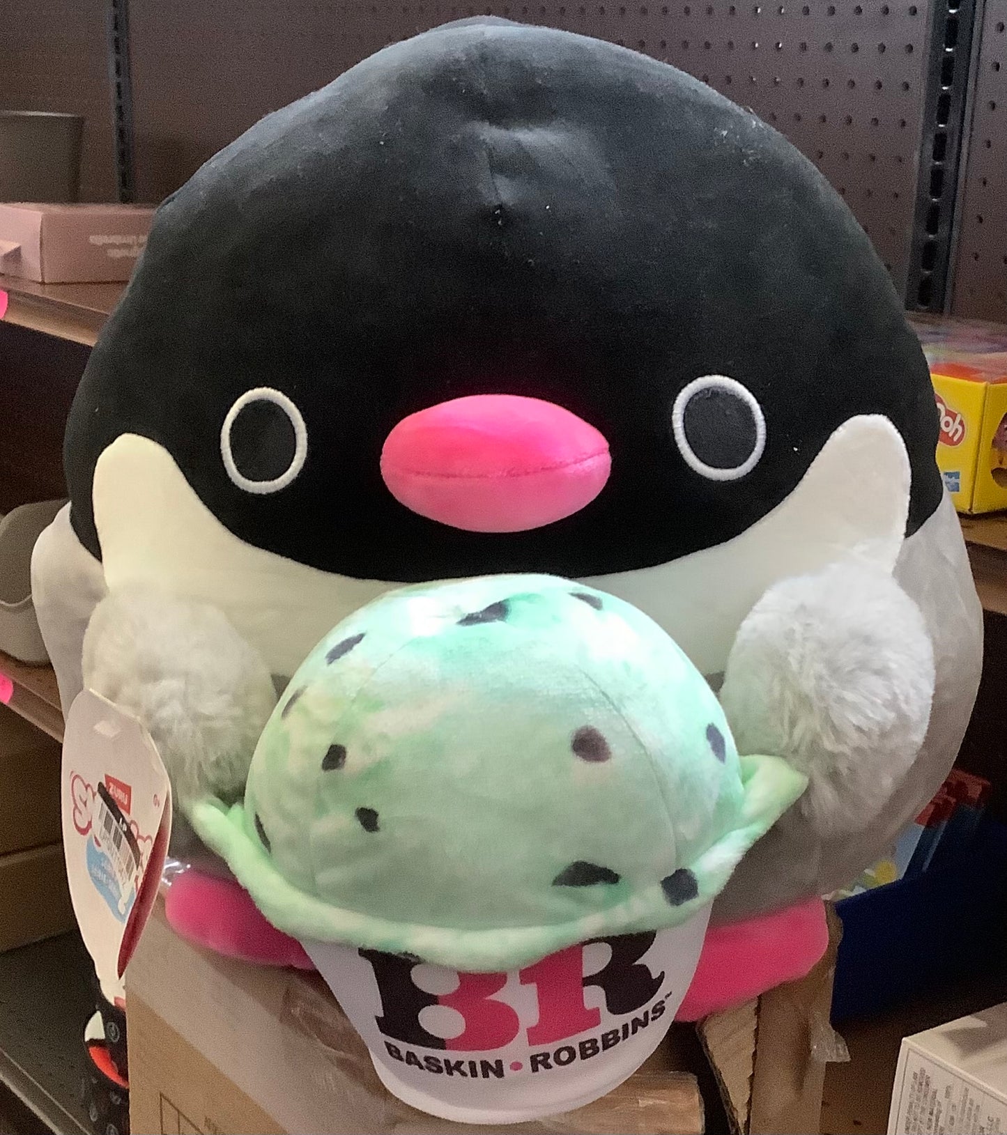 Snackles 8" Penguin and Baskin Robbin Plush: Polyester Character Stuff ...