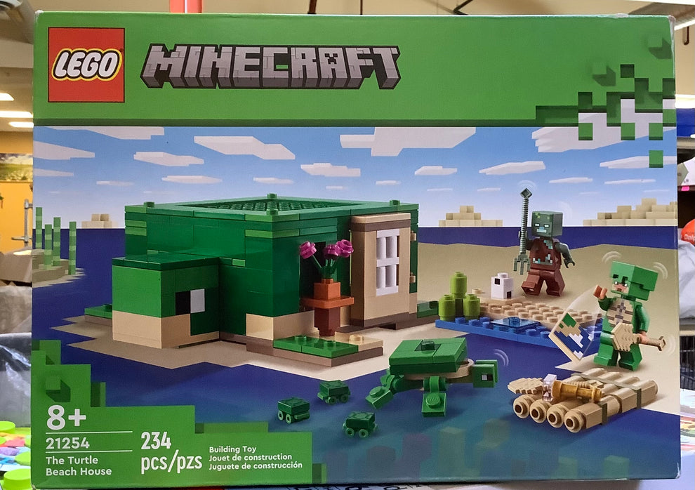 LEGO Minecraft The Turtle Beach House Construction Toy 21254 – Discount ...