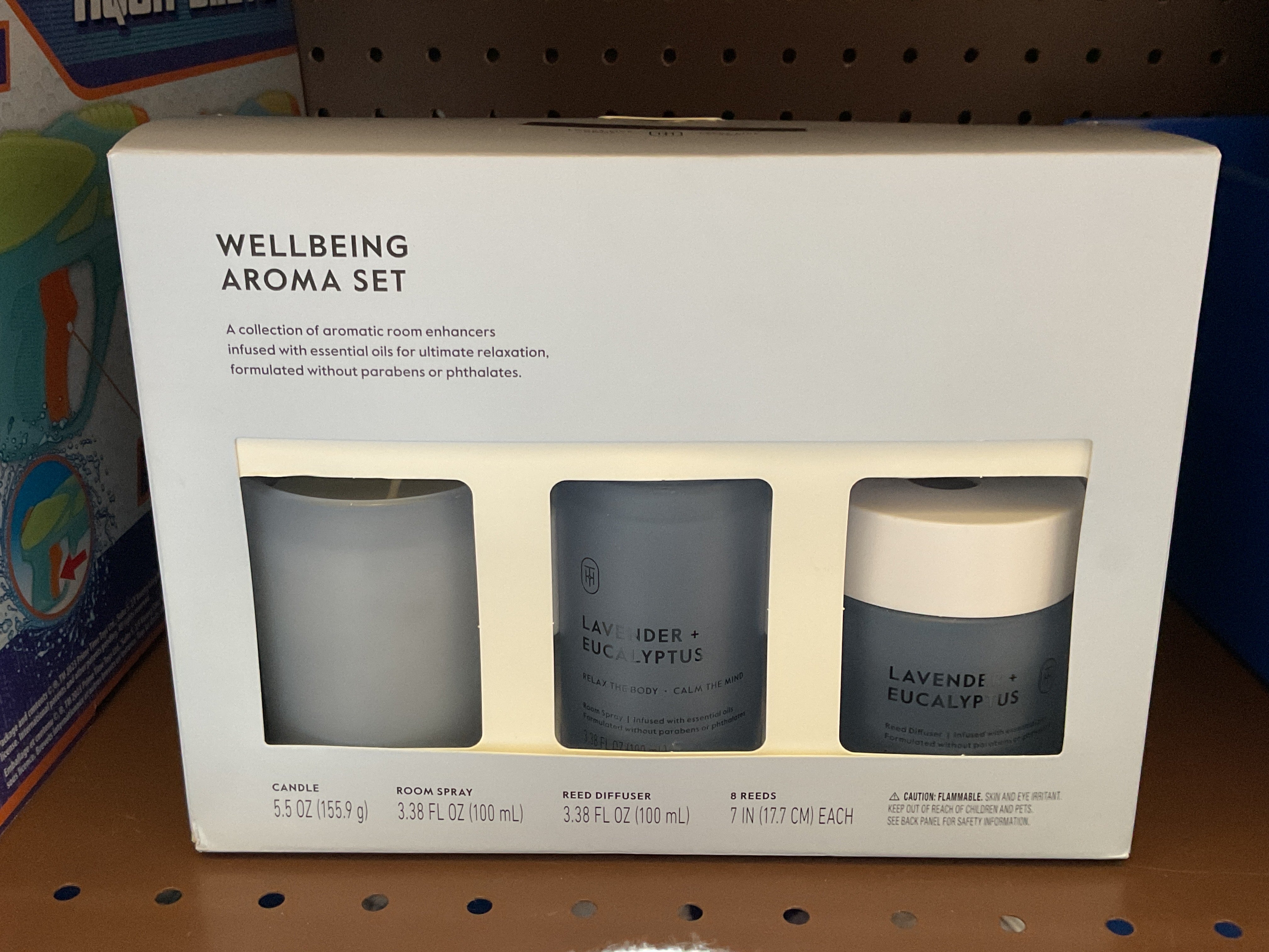 3pc Gift Set - Room Spray + Diffuser + Candle Lavender and Eucalyptus ...