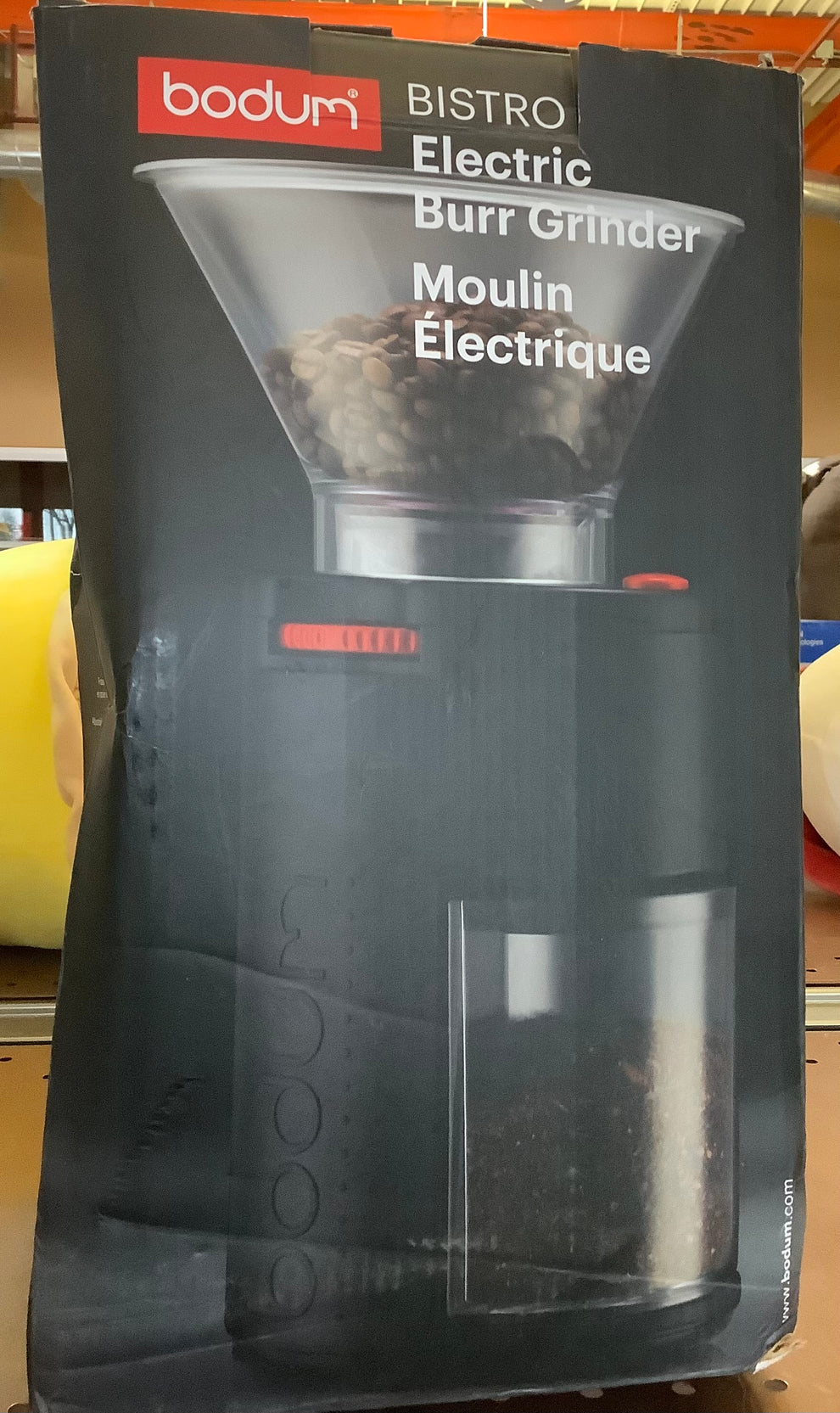 Bodum Bistro Conical Burr Electric Coffee Grinder Black: 12 Settings ...