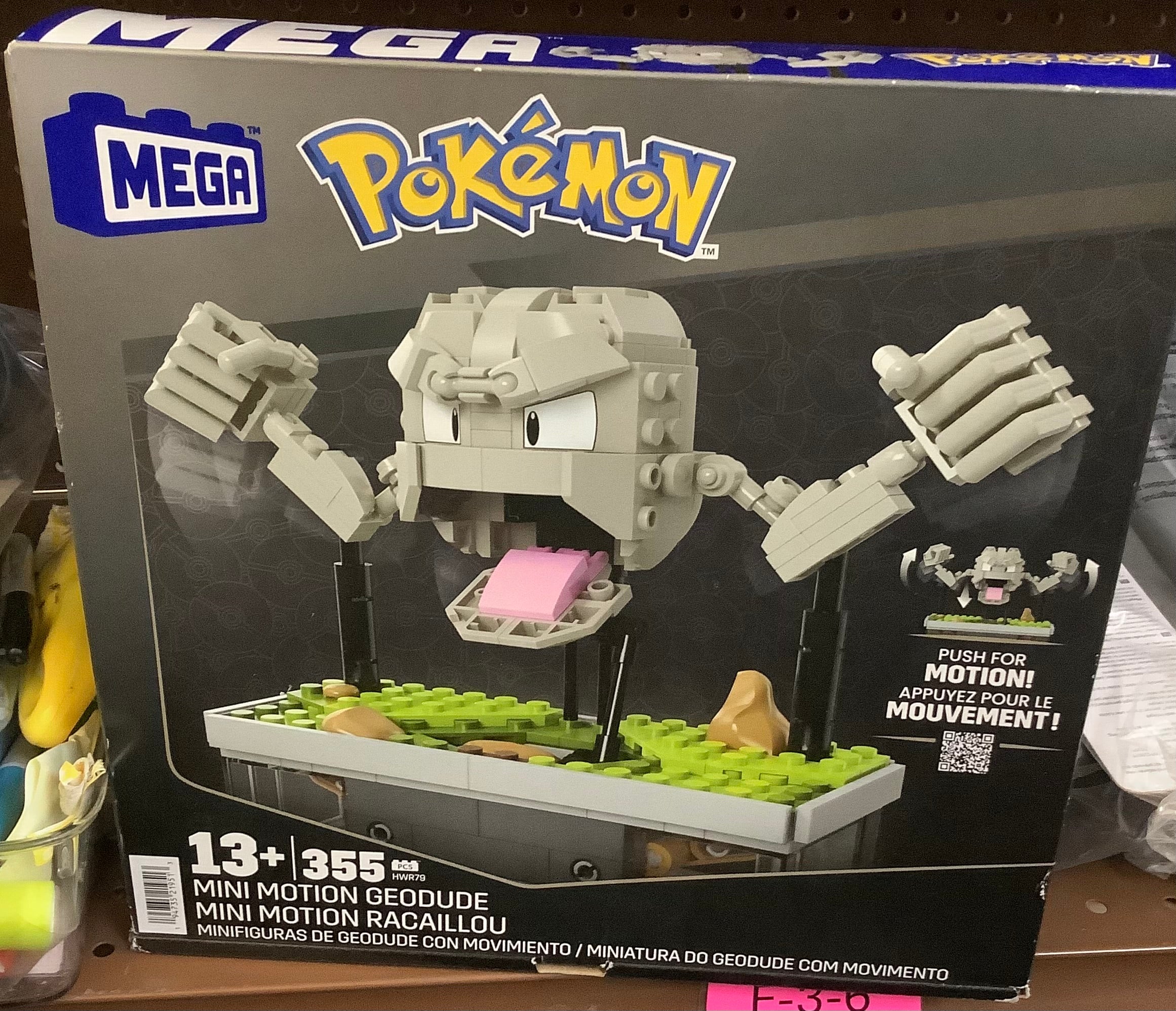 MEGA Pokemon Mini Motion Geodude Building Kit with Motion 354pc ...