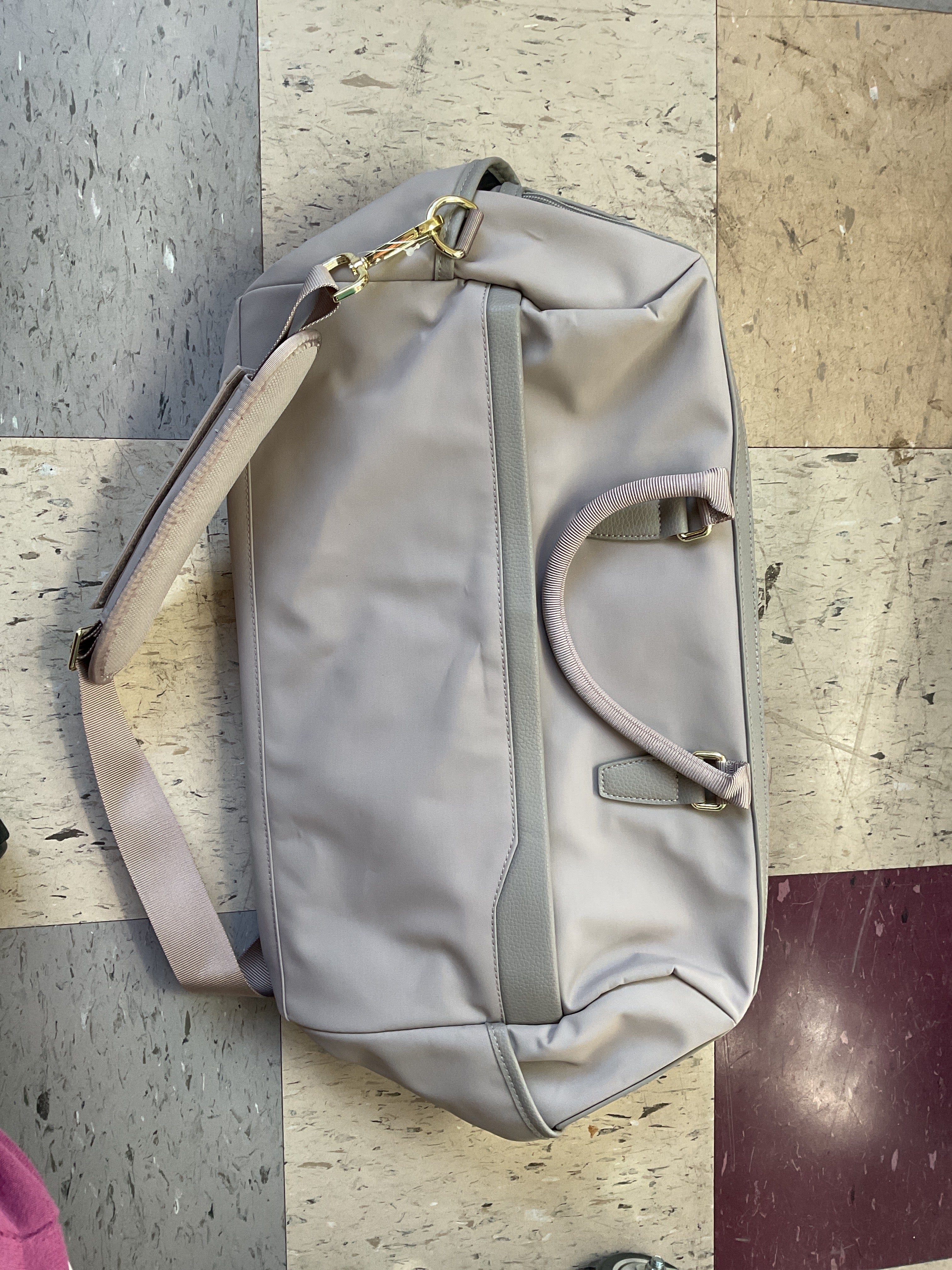 Signature Weekender Bag Taupe - Structured Carry-On Luggage – Discount ...
