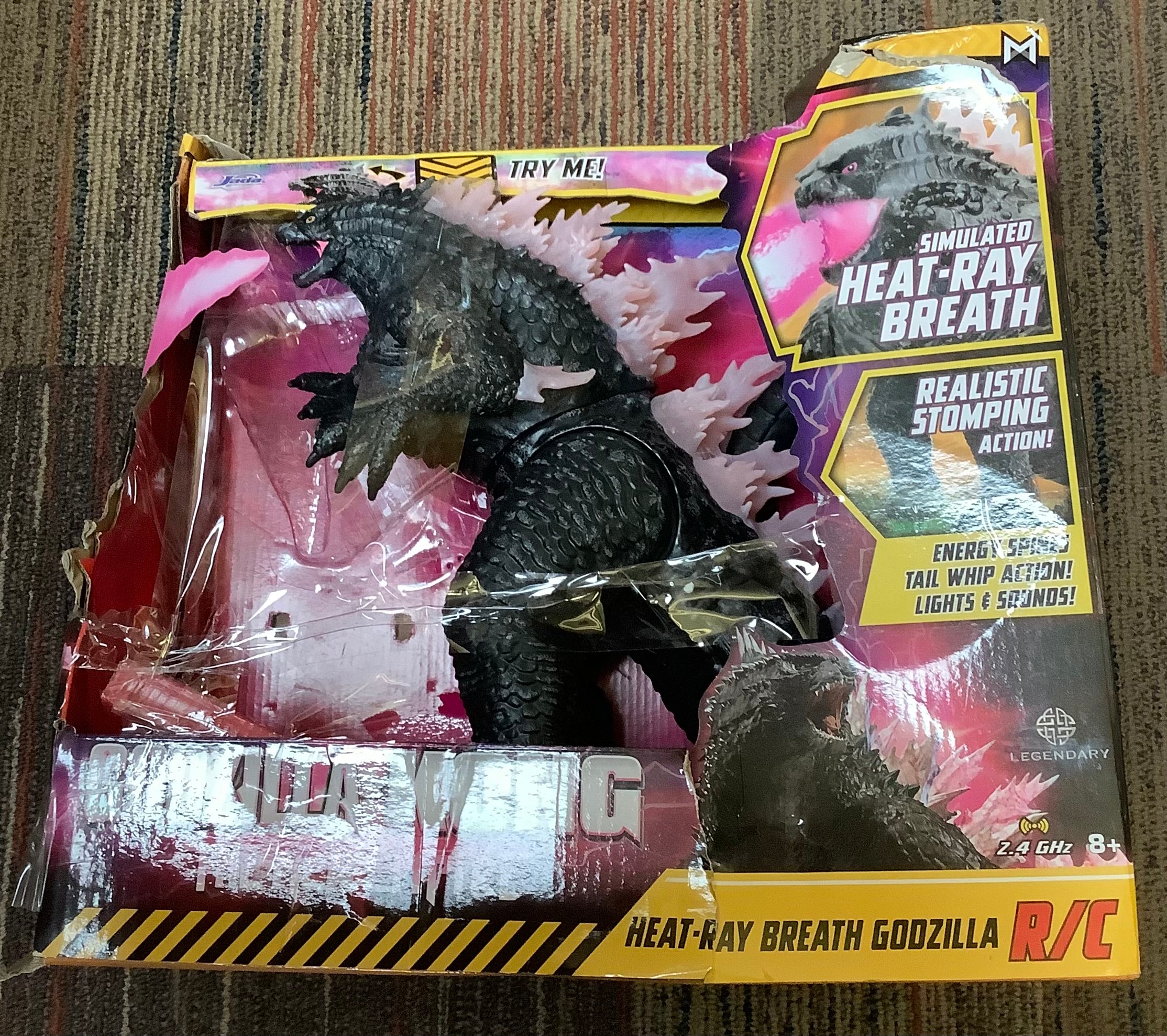 Jada Godzilla x Kong: The New Empire Heat-Ray Breath Godzilla RC- CLEA ...