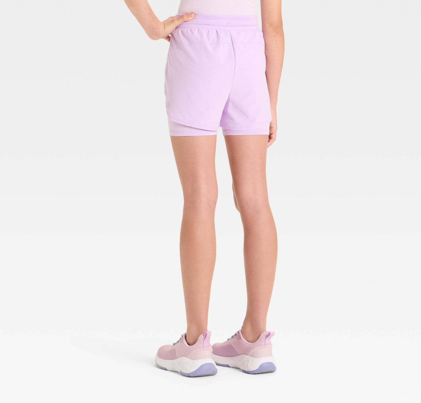 Girls Active Light 2 in 1 Run Shorts Lilac Purple – Discount 70 Online