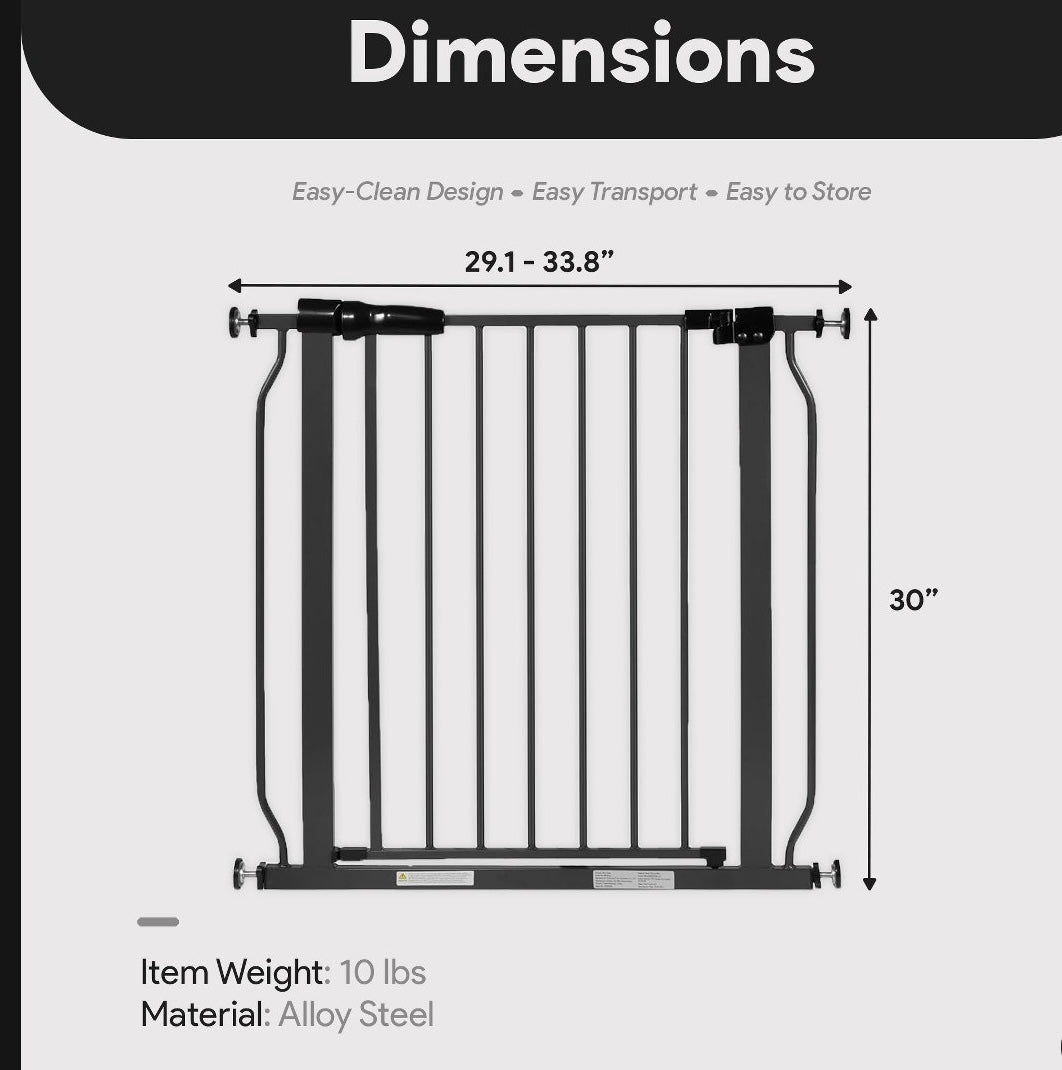 BalanceFrom Walk-Thru Safety Gate for Baby and Pets, Child Proof Fence ...