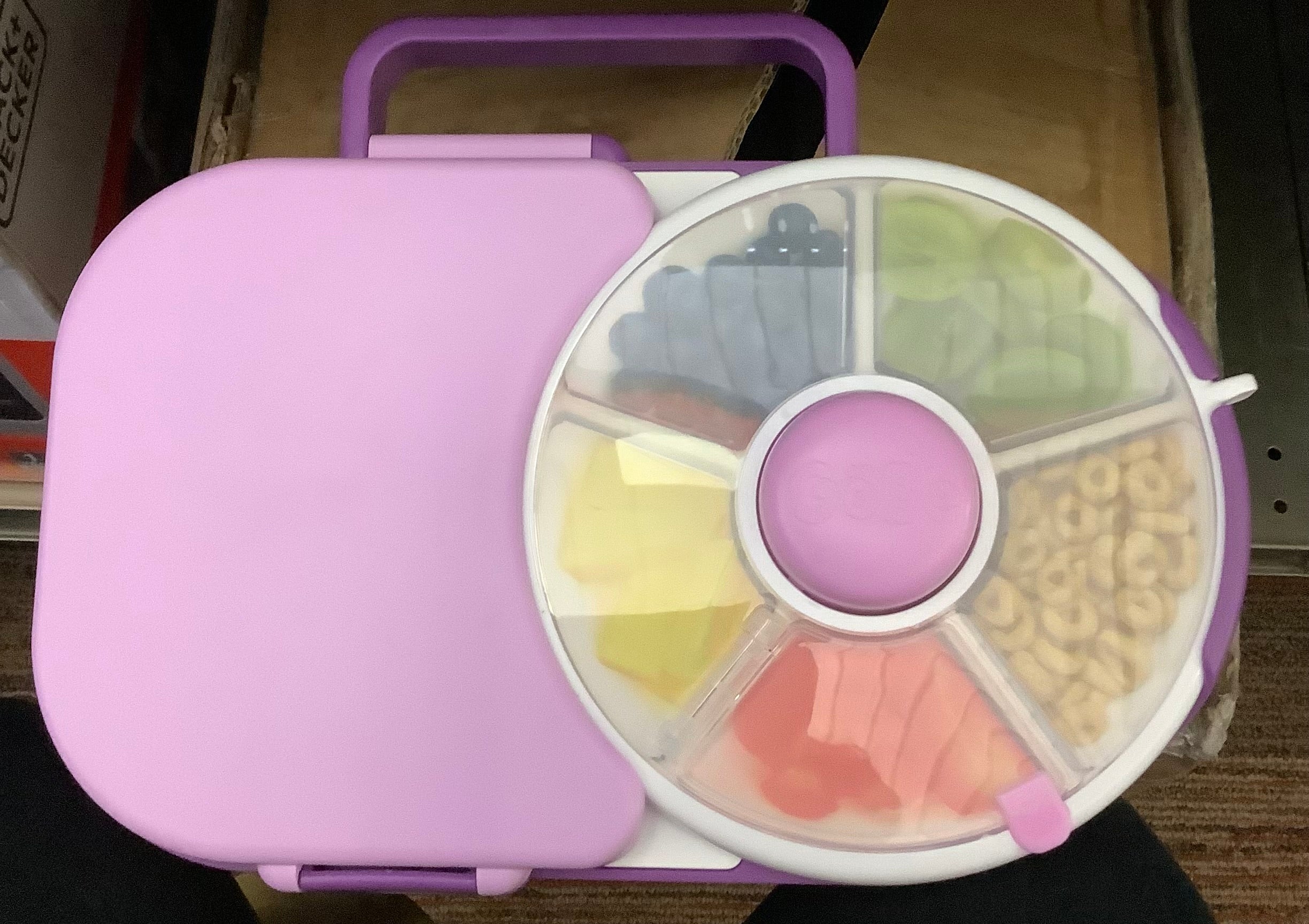 GoBe Kids Bento Style Lunch Box with Snack Spinner Flip - Divided Lunc ...