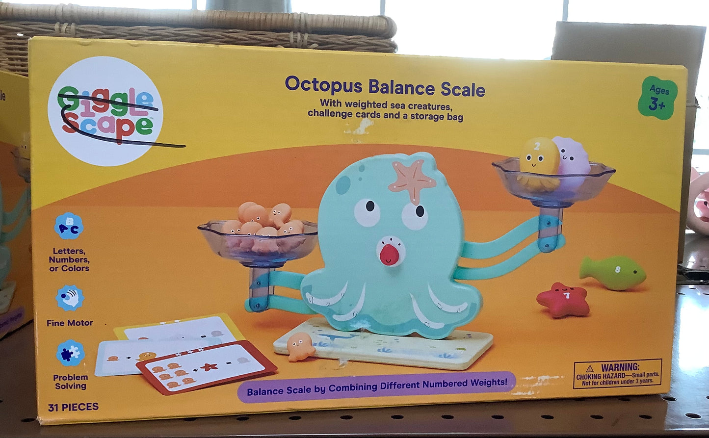 Octopus Balance Scale - Preschool Math Kit, Educational Toy, Fine Moto ...