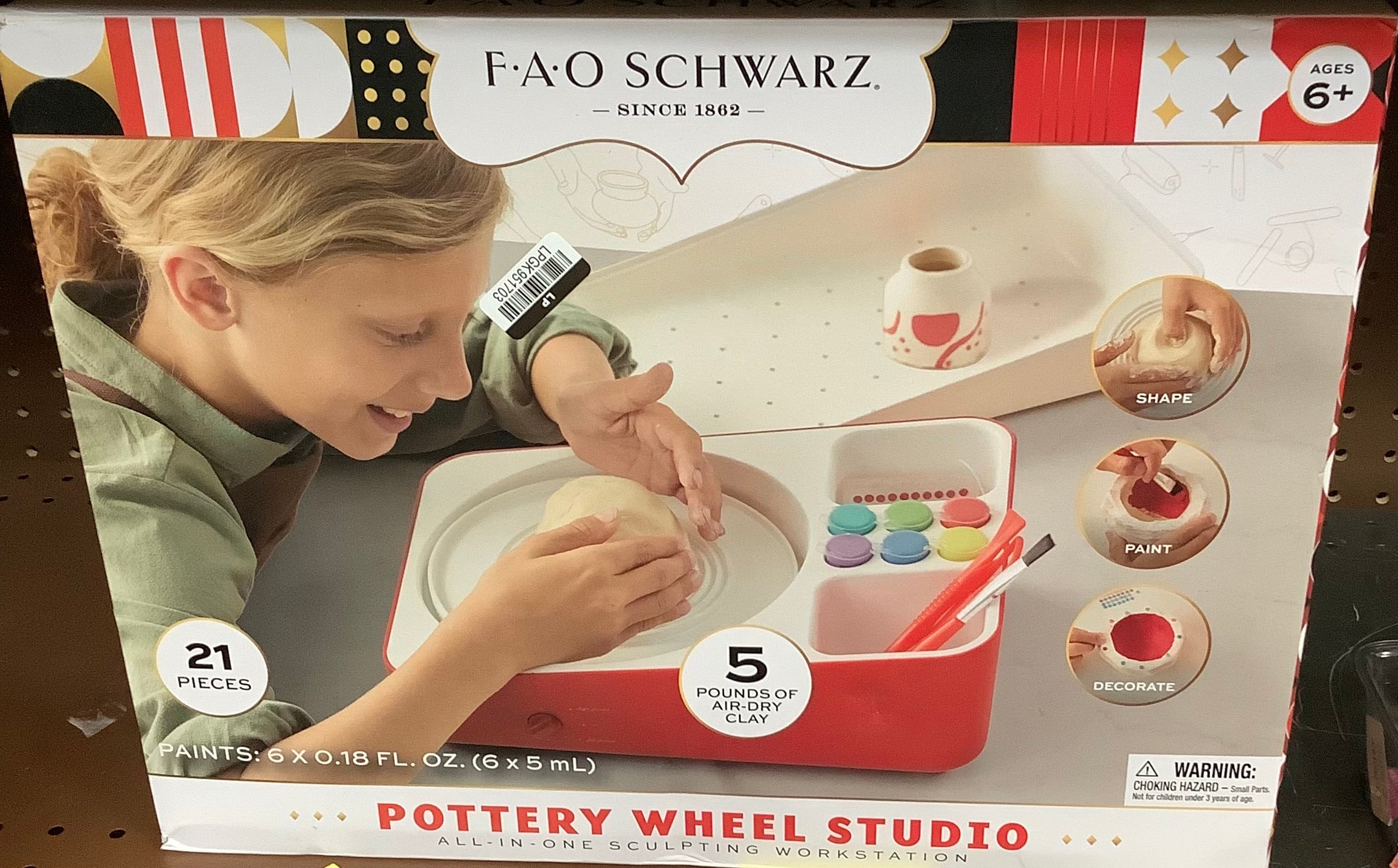 FAO Schwarz Pottery Wheel Studio All-In-One Sculpting Workstation ...