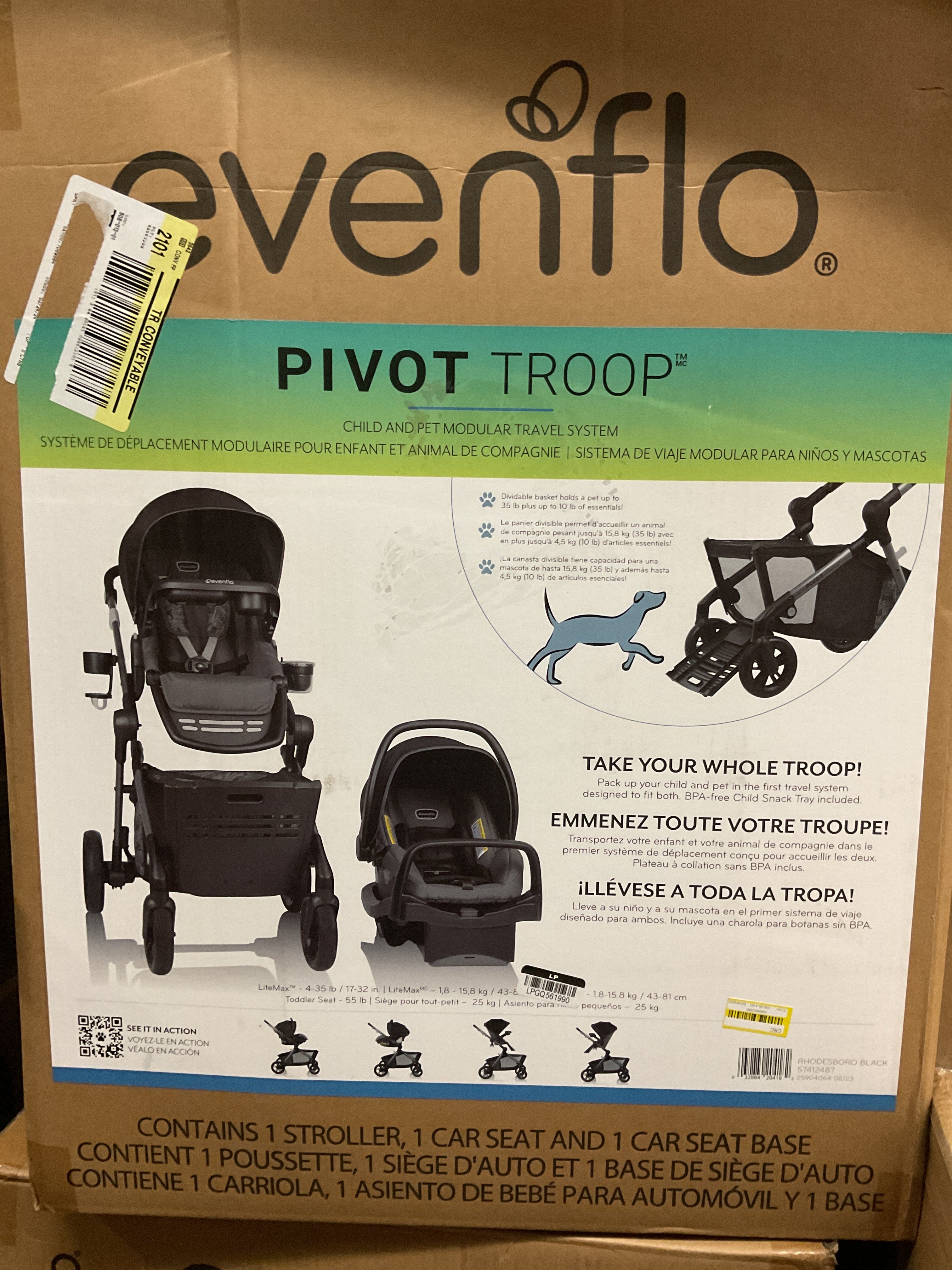 Evenflo Pivot Troop Companion Double Companion Modular Travel System – Discount 70 Online