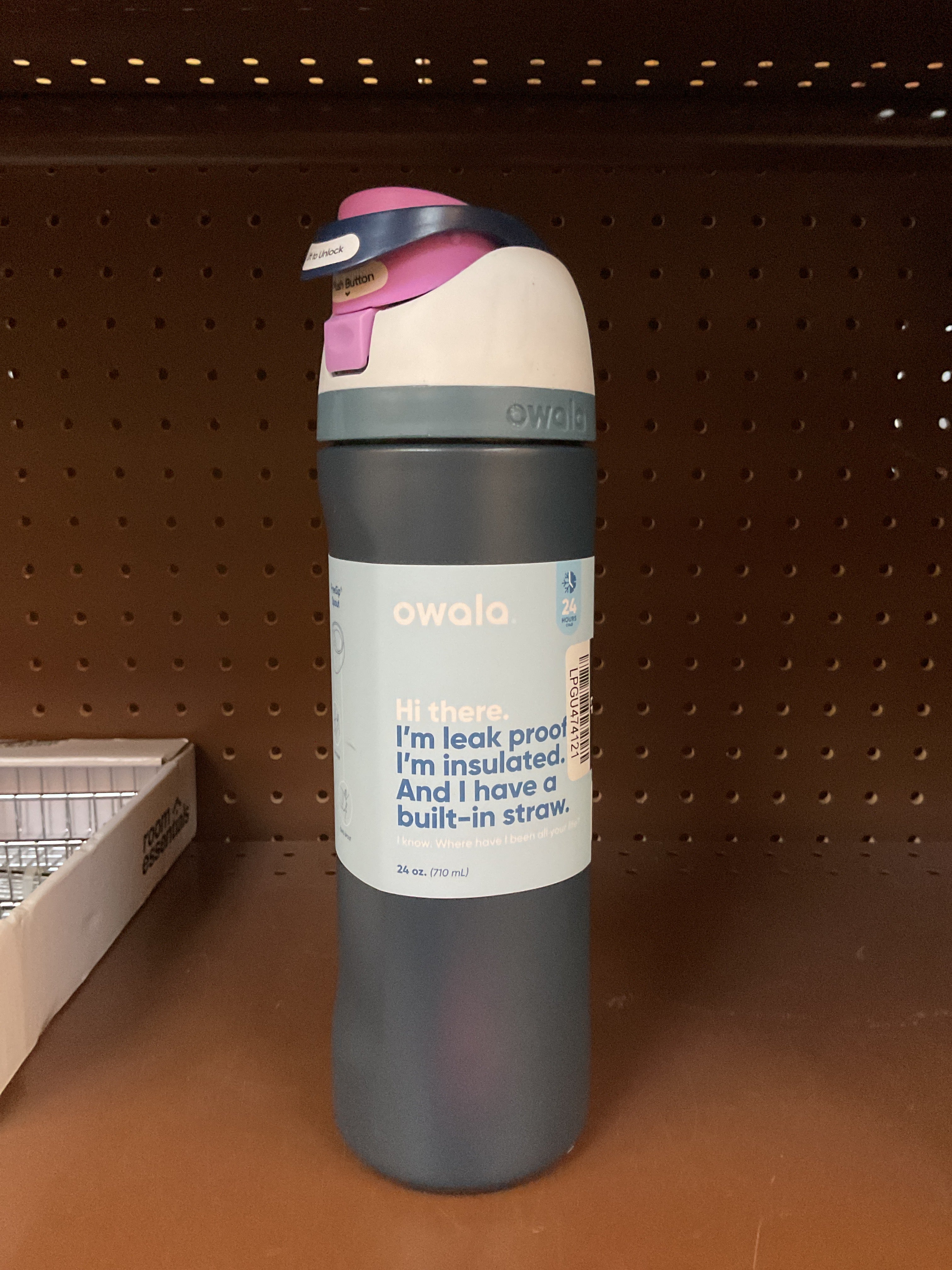 Owala 24oz FreeSip Stainless Steel Water Bottle - Frozen Berry ...