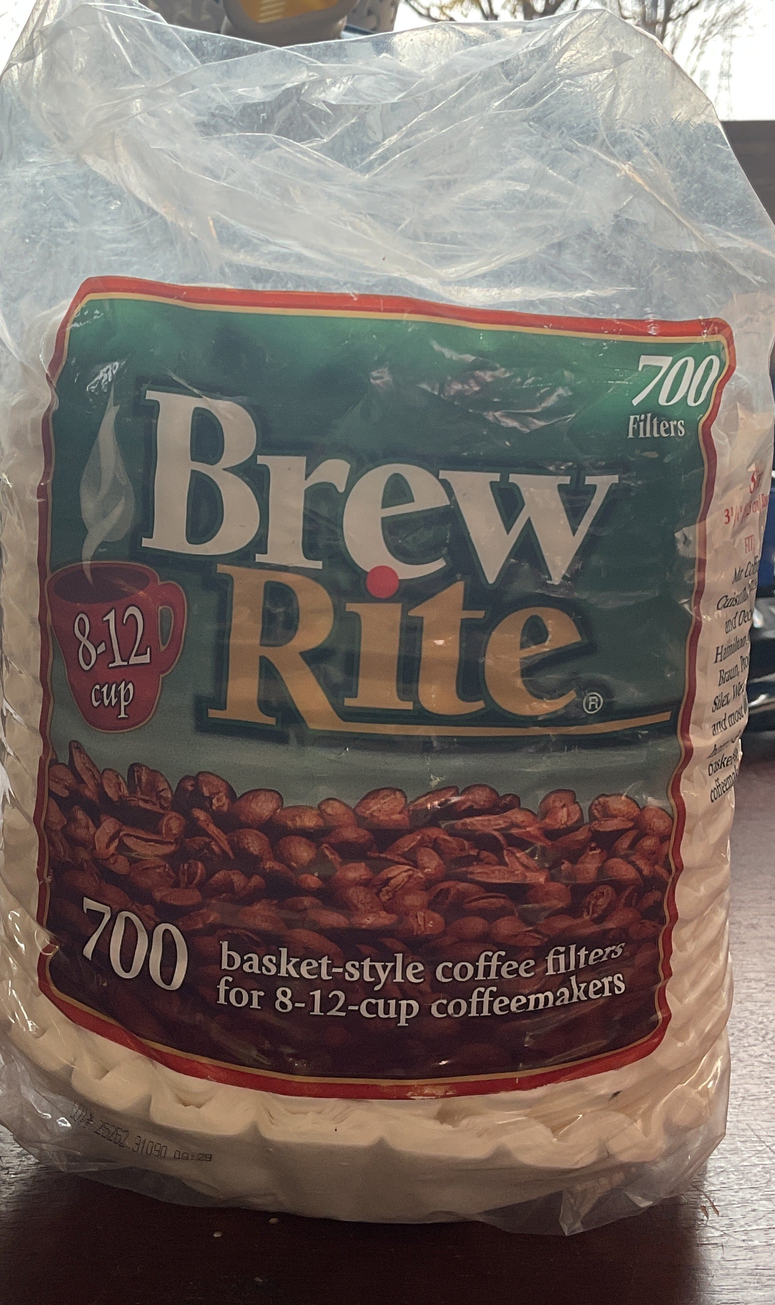 Brew Rite 700 Basket-Style Coffee Filters for 8-12 cup Coffeemakers ...