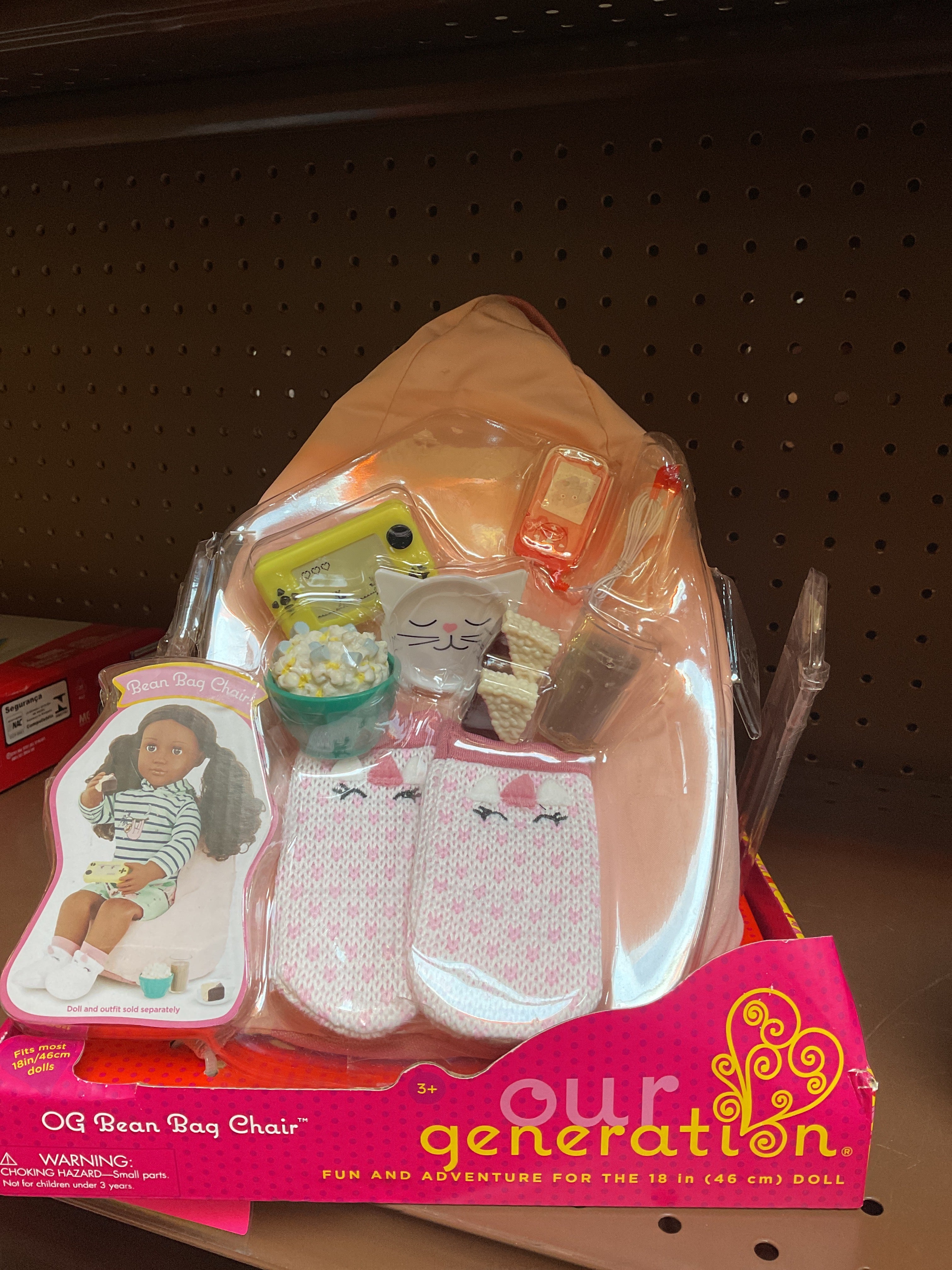Our Generation Bean Bag Chair Furniture Accessory Set for 18" Dolls ...