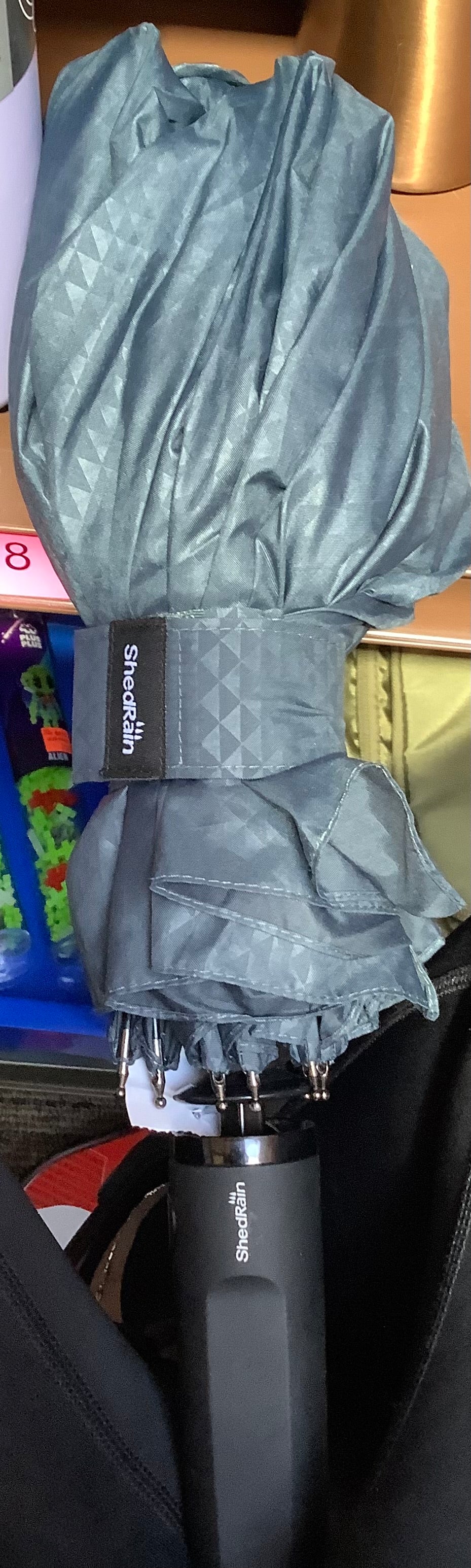 ShedRain JUMBO Auto Open Auto Close Compact Umbrella - Gray: Telescopi ...