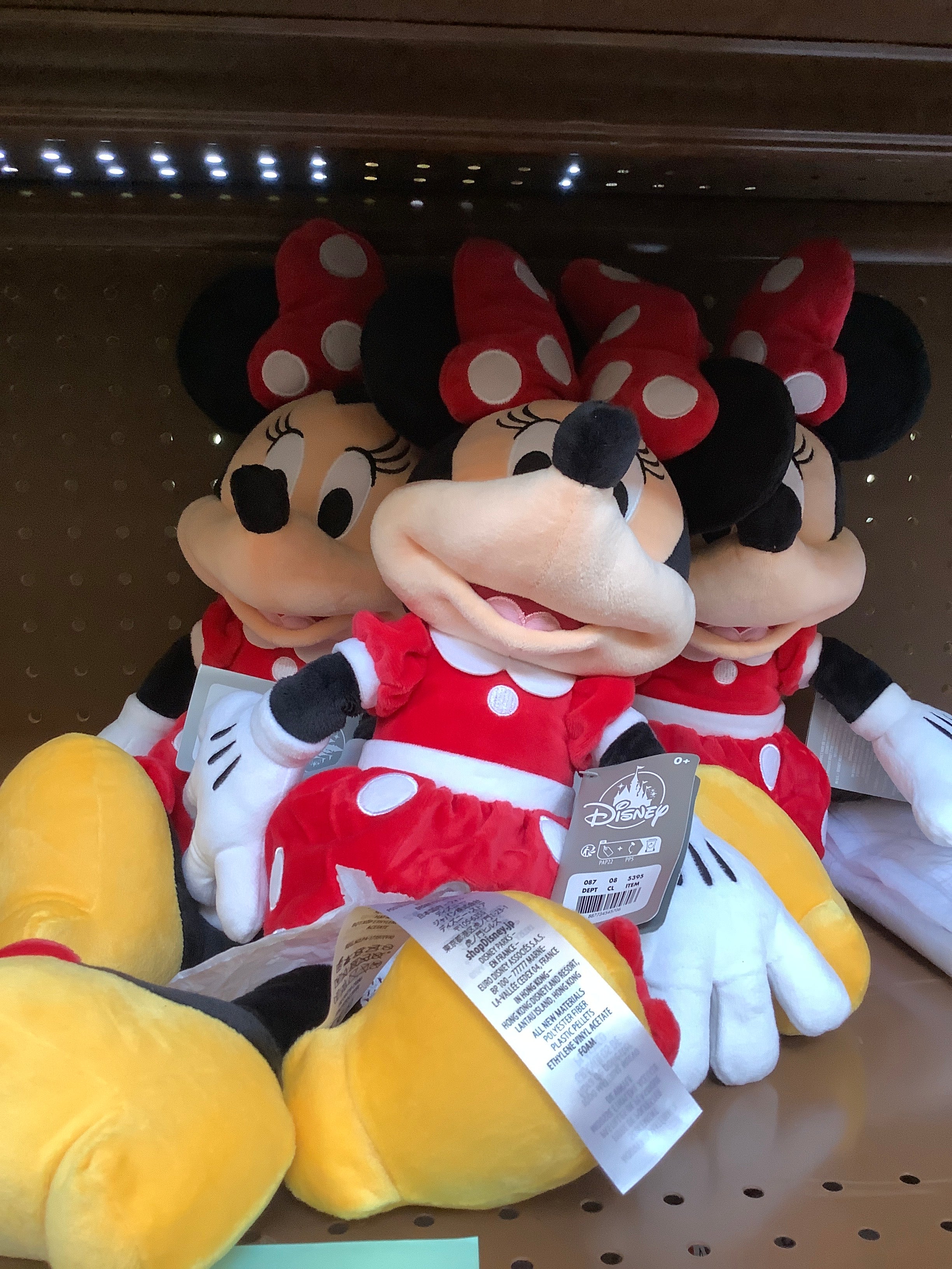 Disney Mickey Mouse & Friends Minnie Mouse Medium 18"Plush - Red - CLE ...