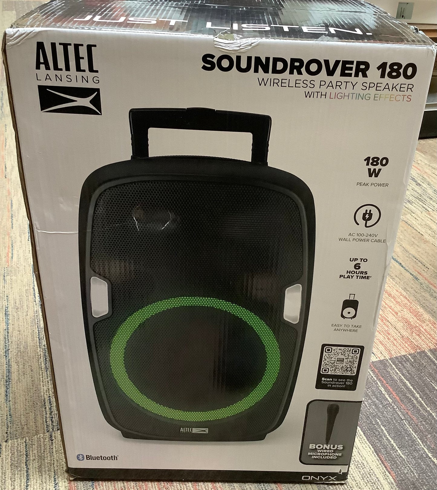 Altec Lansing SoundRover 180 -Watt Smart Bluetooth Indoor/Outdoor Part ...