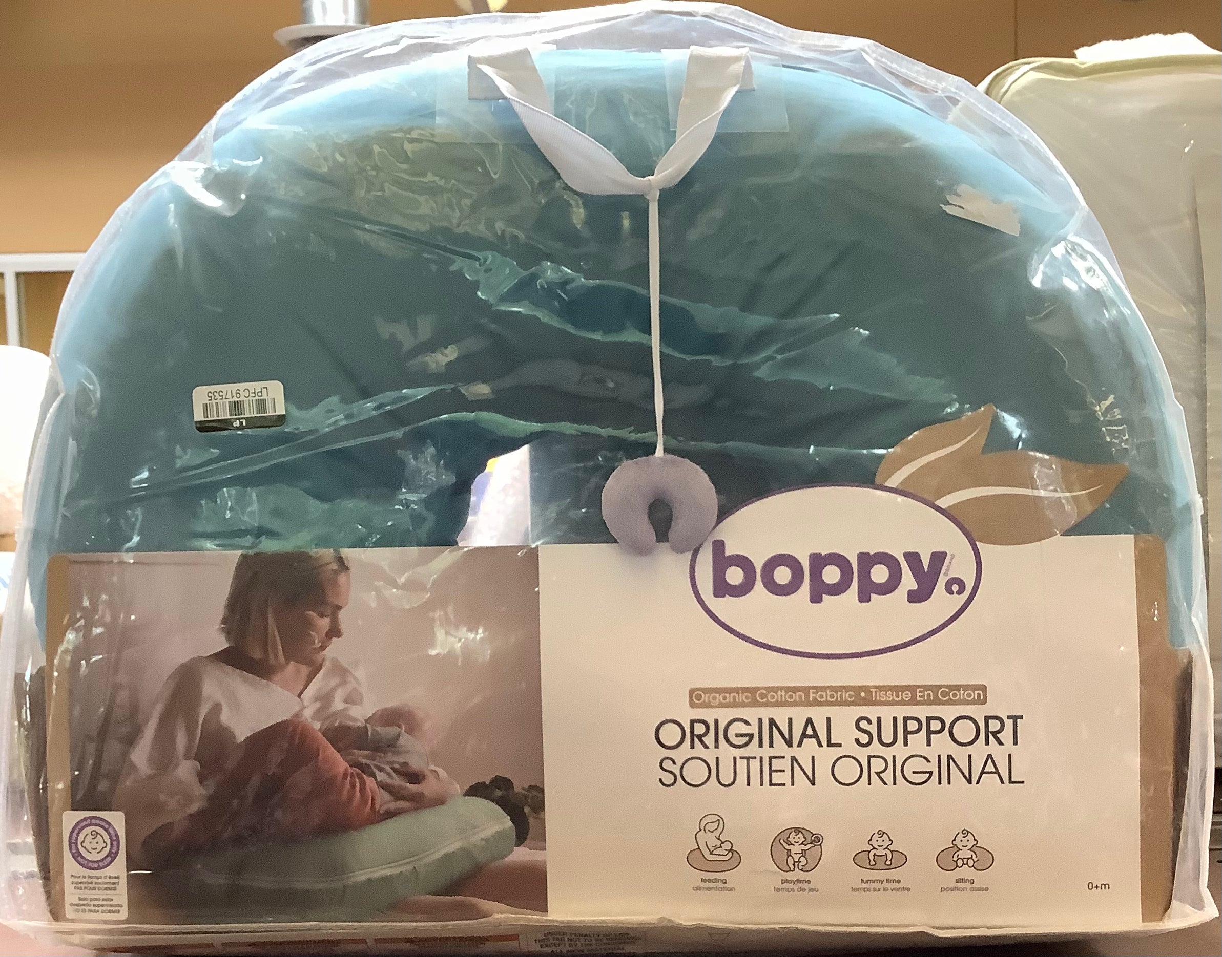 Boppy Nursing Pillow Organic Original Support, Vintage Blue – Discount ...