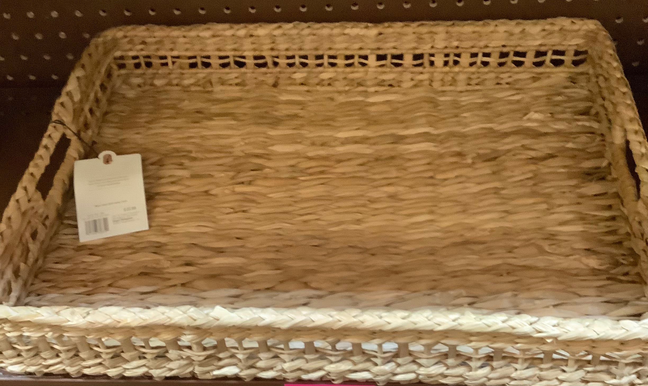 Natural Woven Rectangular Tray with Handles – Discount 70 Online