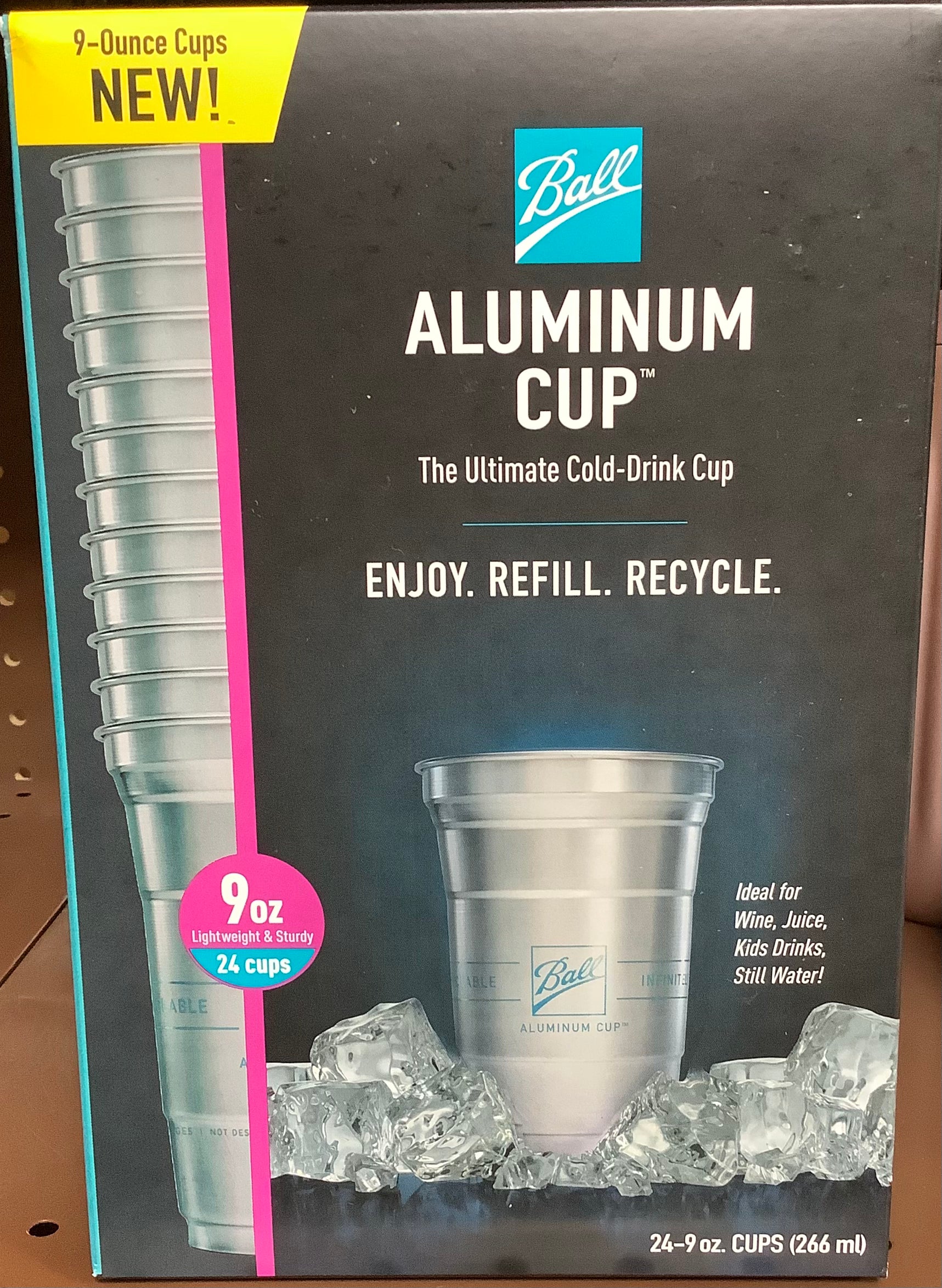 Ball Aluminum Cup Recyclable Party Cups - 9oz/24ct – Discount 70 Online