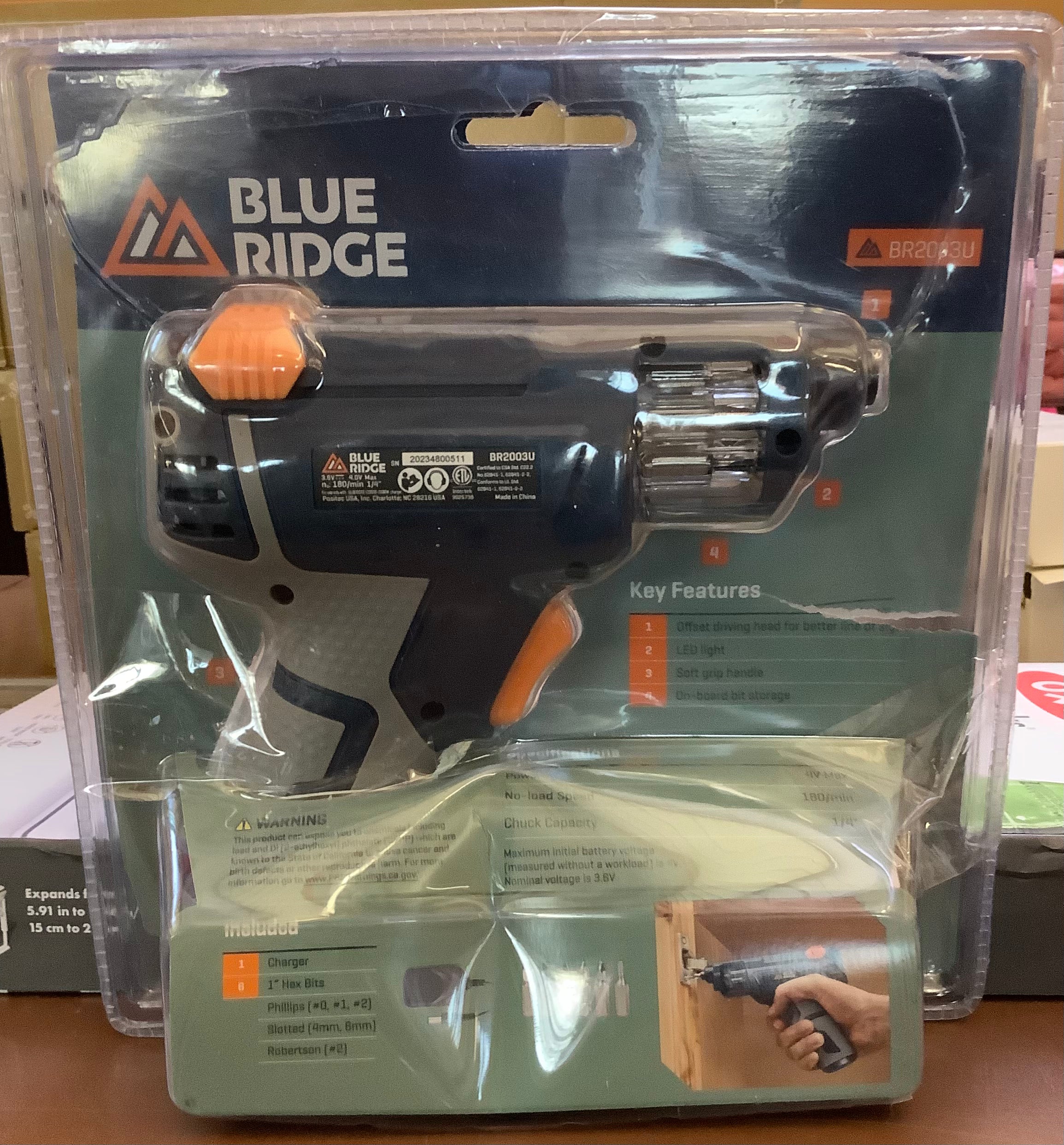 Blue Ridge Tools Rechargeable Screwdriver with Bit Storage – Discount ...