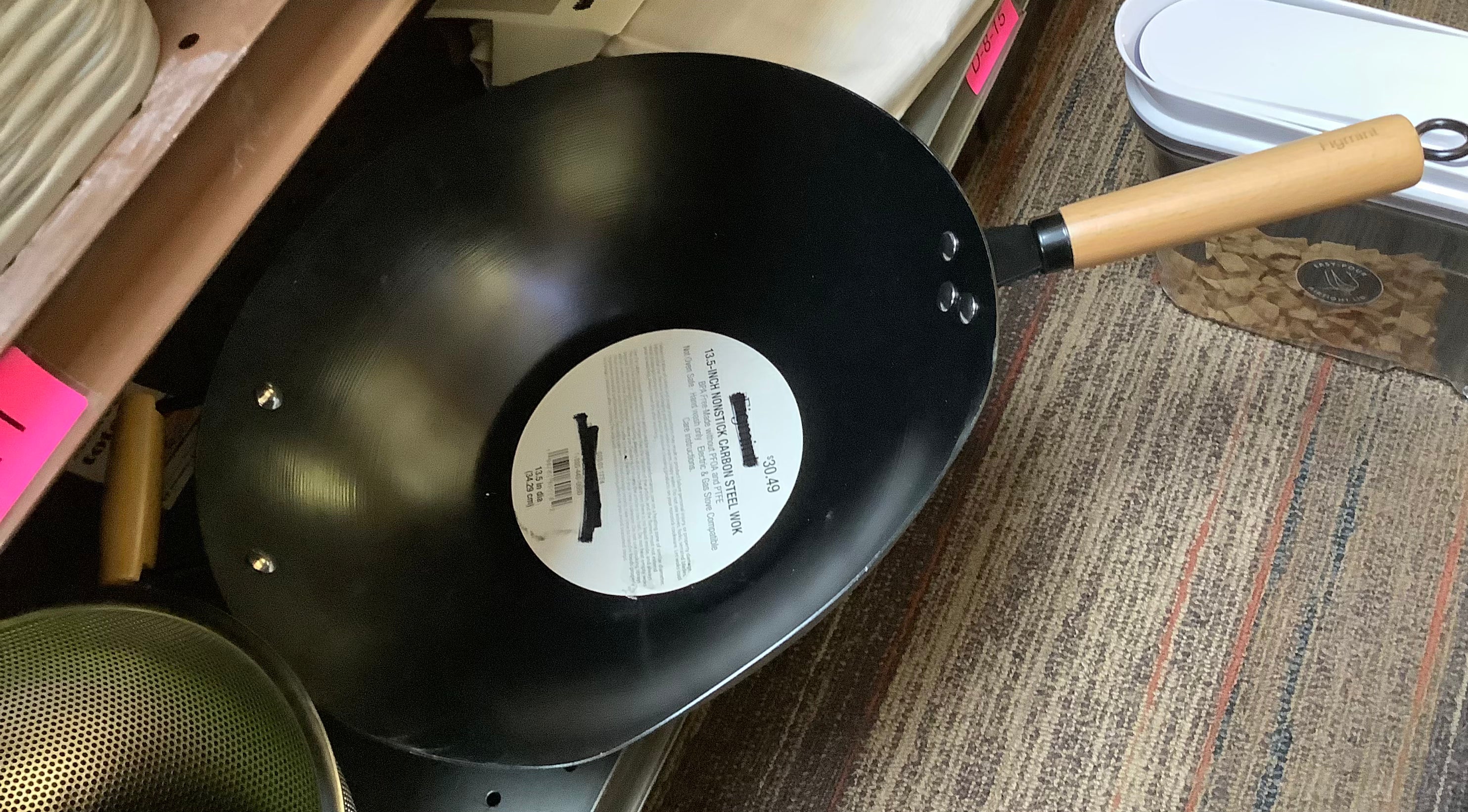 14" Nonstick Carbon Steel Wok Black – Discount 70 Online