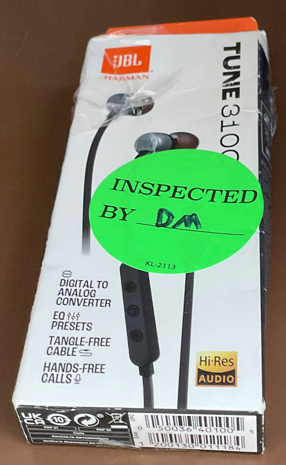 JBL Tune 310C Wired In-Ear Headphones - Black: USB-C Connection, Built ...
