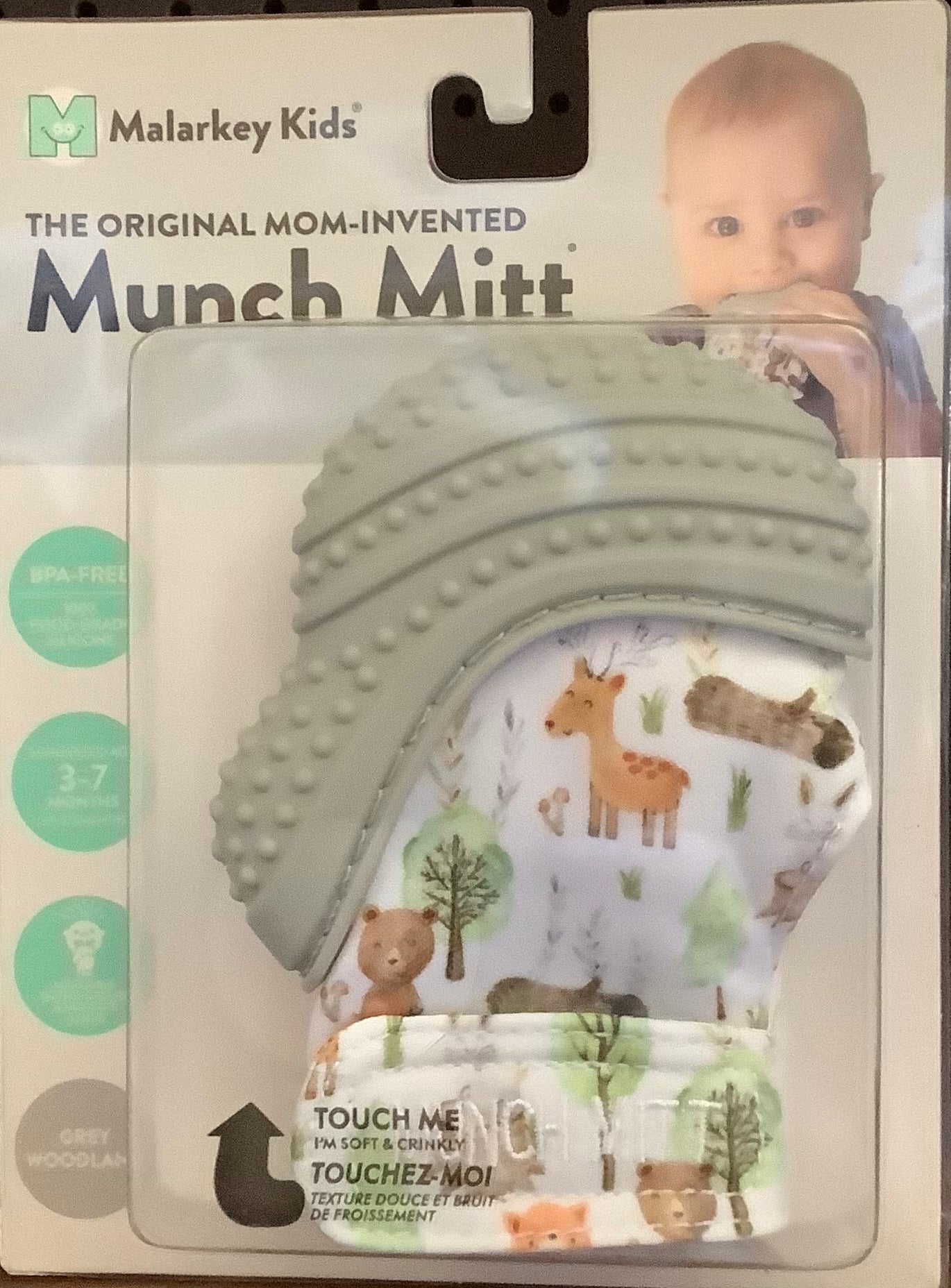 Malarkey Kids Munch Mitt Teether - Gray Woodland – Discount 70 Online
