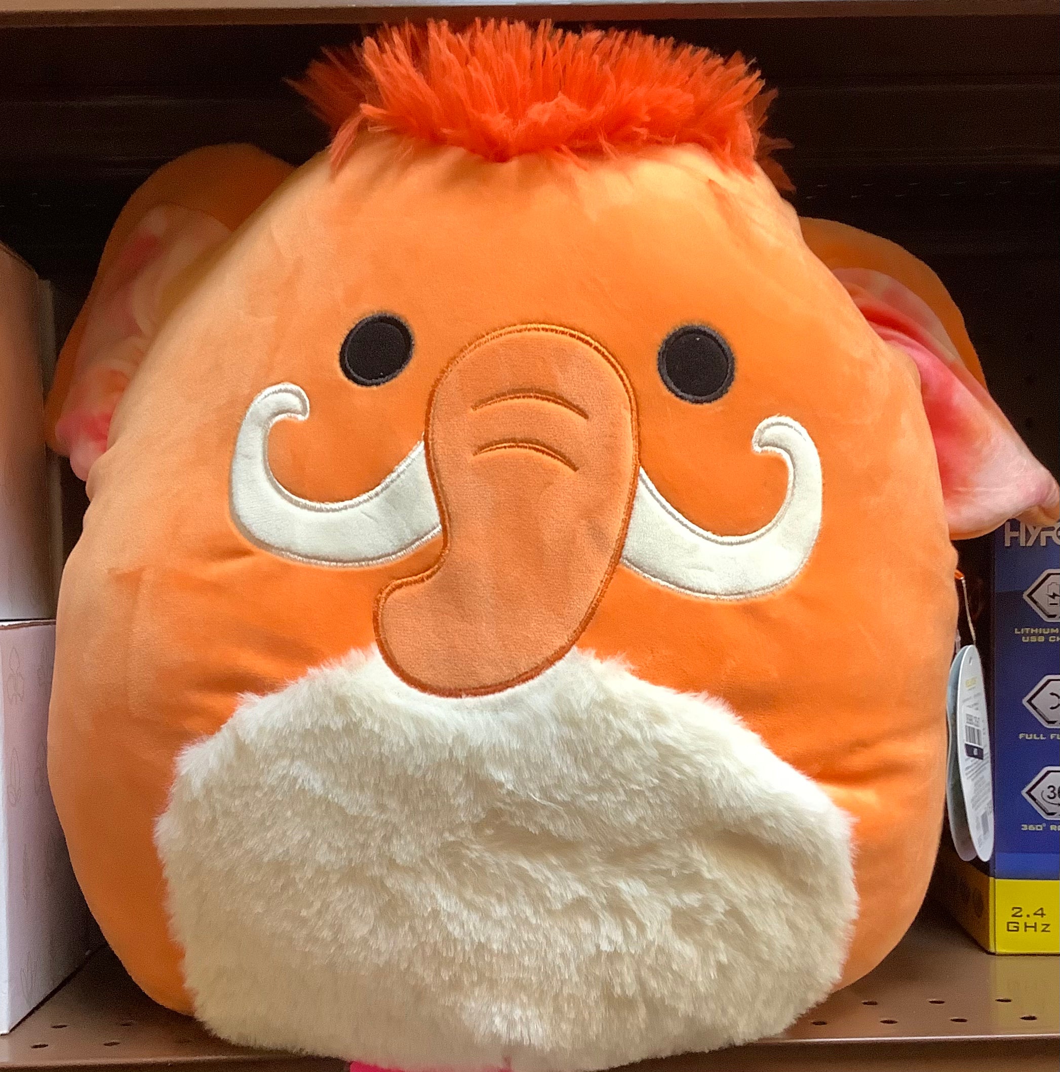 Squishmallows 16" Wilbie The Orange Woolly Mammoth Plush Toy Super Sof ...